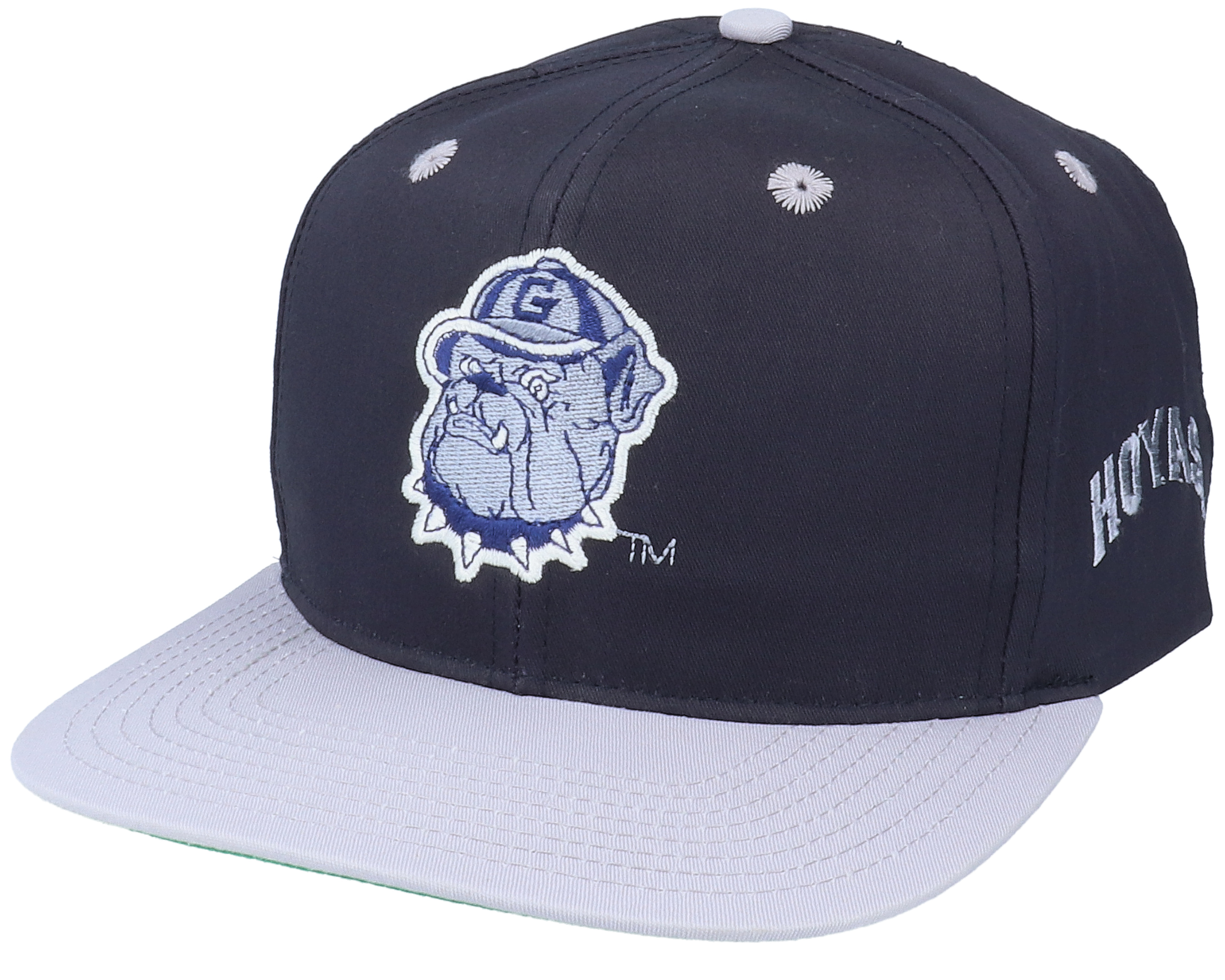 Georgetown Hoyas Base Two Tone College Vintage Navy/Grey Snapback ...