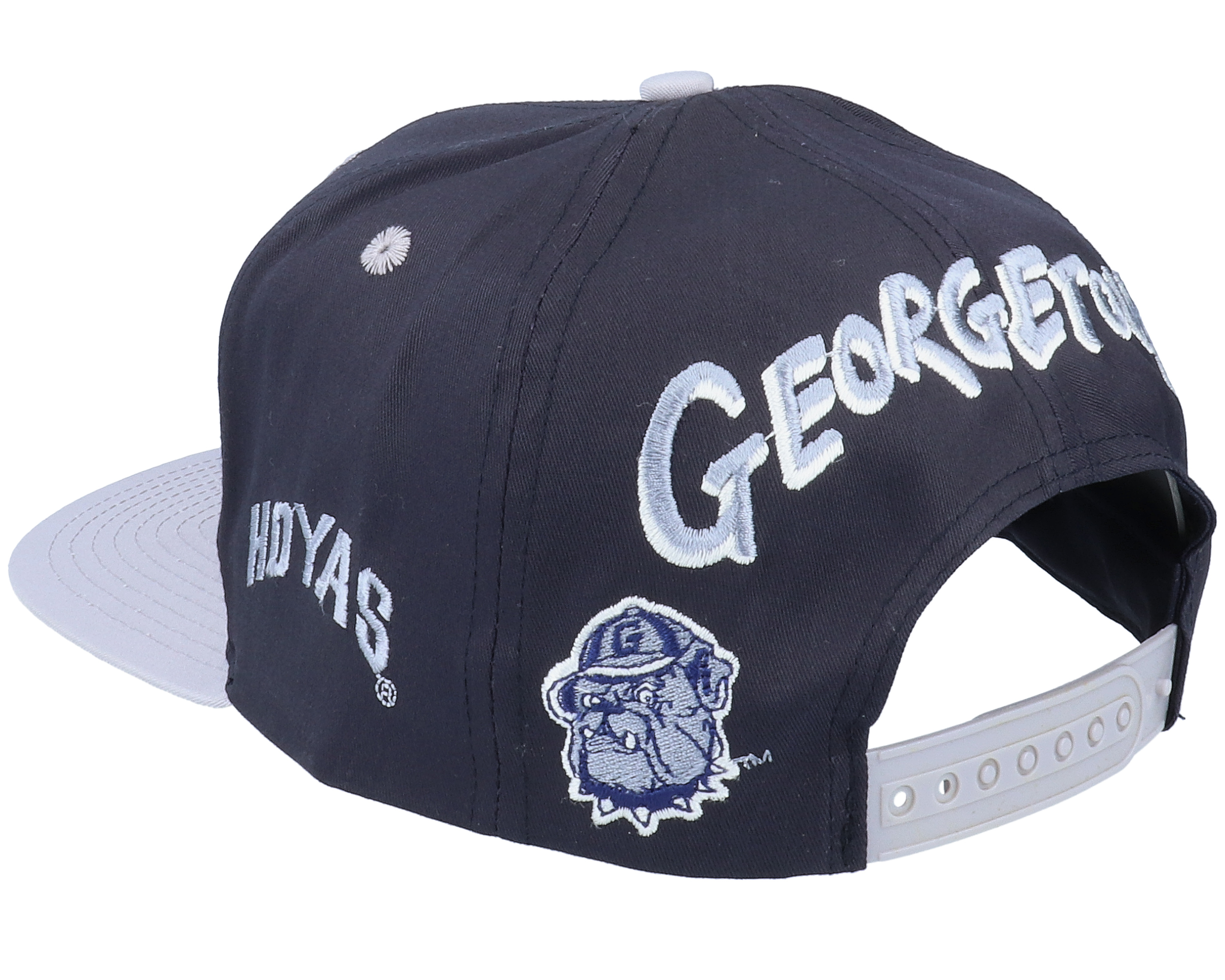 Georgetown Hoyas Base Two Tone College Vintage Navy/Grey Snapback ...