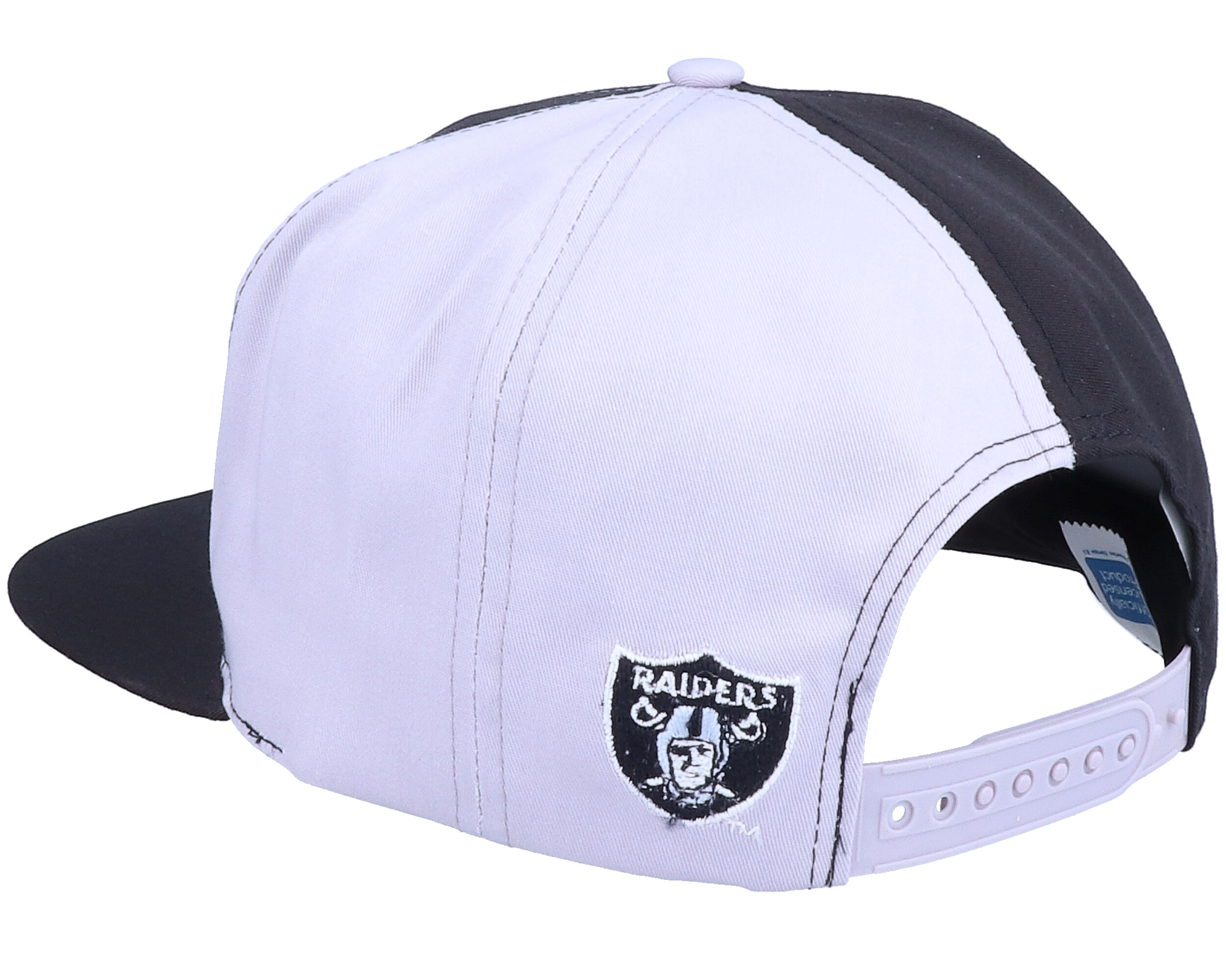 Las Vegas Raiders Big Logo NFL Vintage Black/Grey Snapback - Twins ...