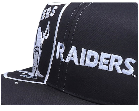Las Vegas Raiders Big Logo NFL Vintage Black/Grey Snapback - Twins ...
