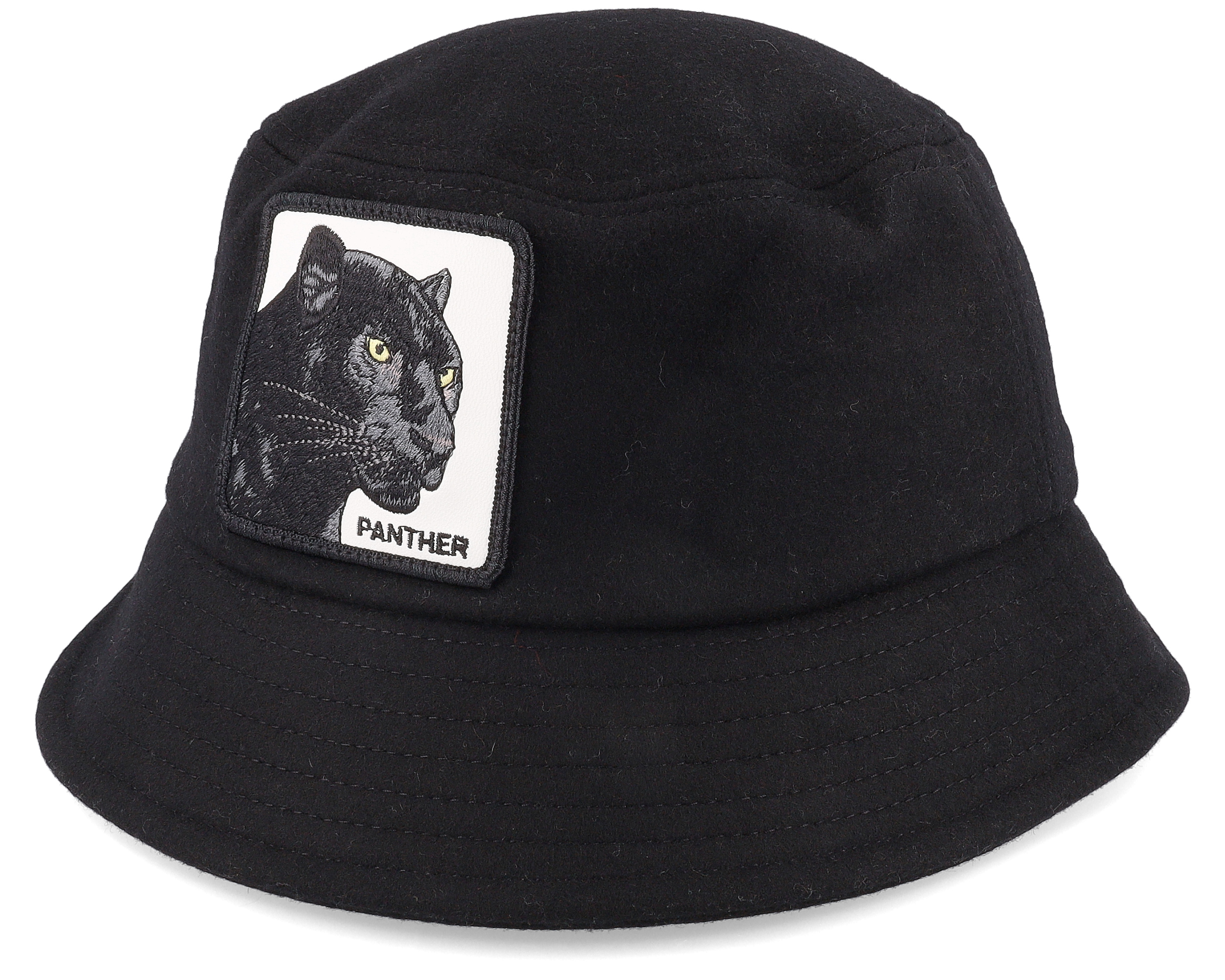 Panther Heat Felt Black Bucket - Goorin Bros. | Hatstoreworld.com
