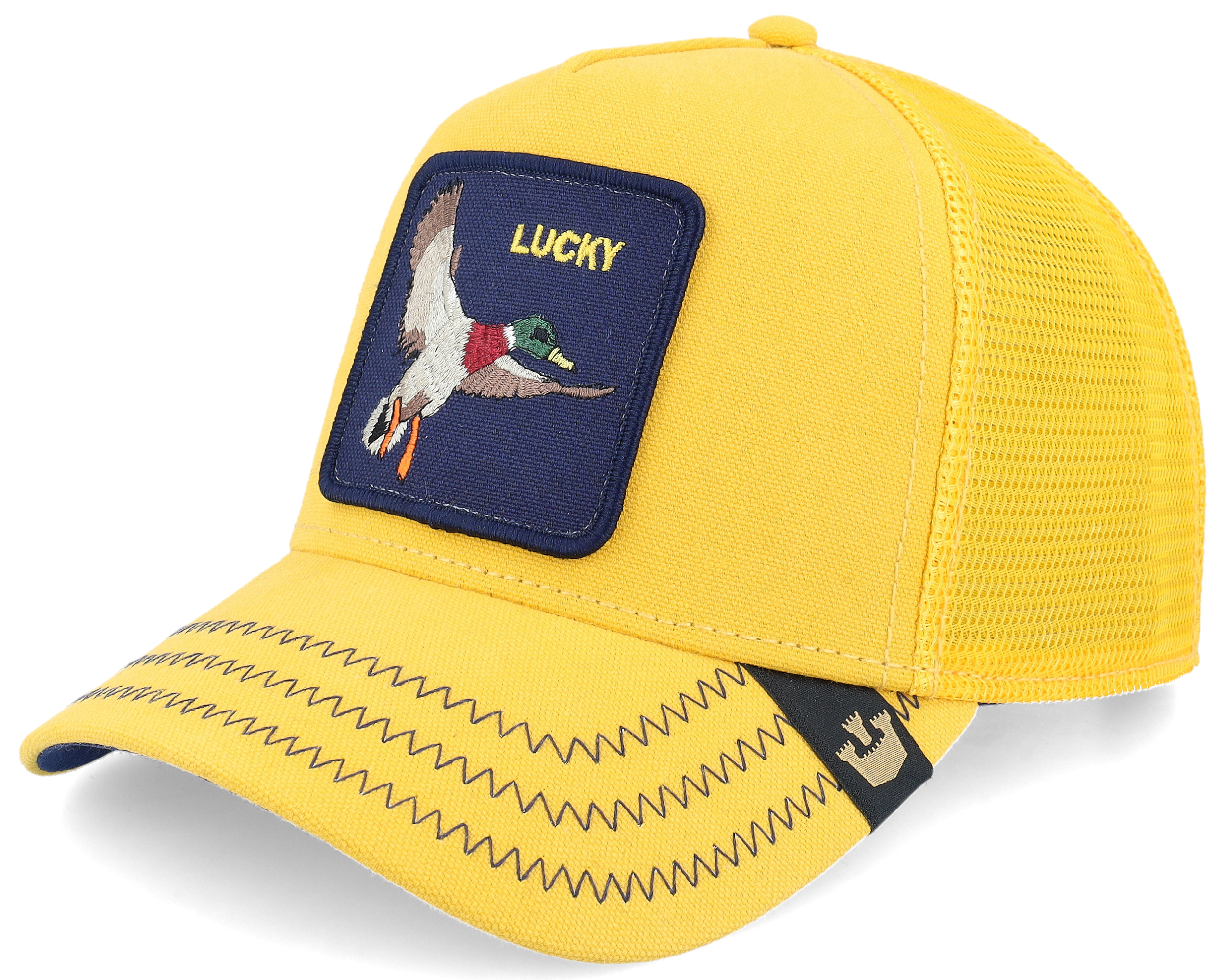 Gotta Be Quicker Core Canvas A-Frame Trucker | Hatstoreworld.com