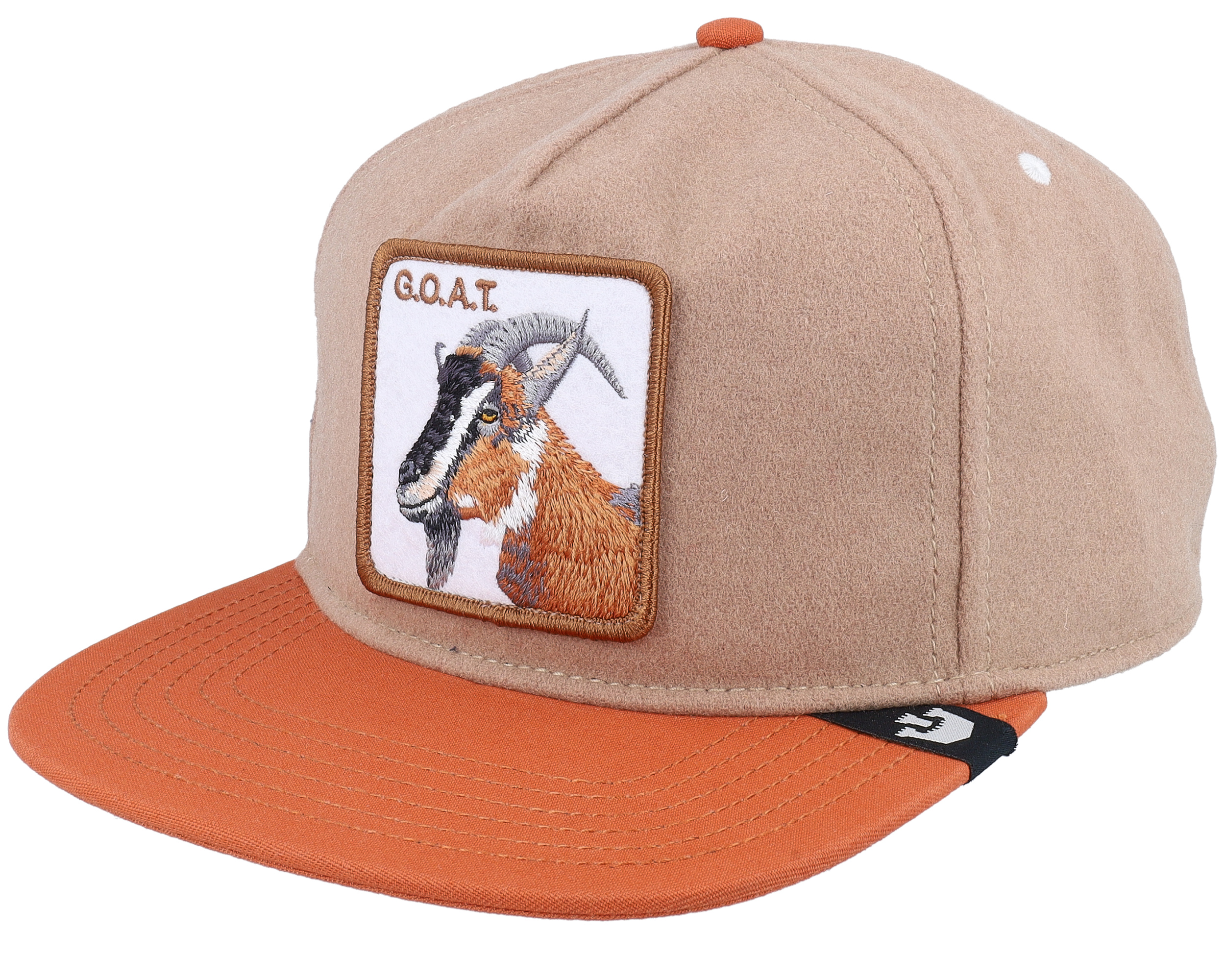 Alpine Base Wildlife Tan/Orange Snapback | Hatstoreworld.com