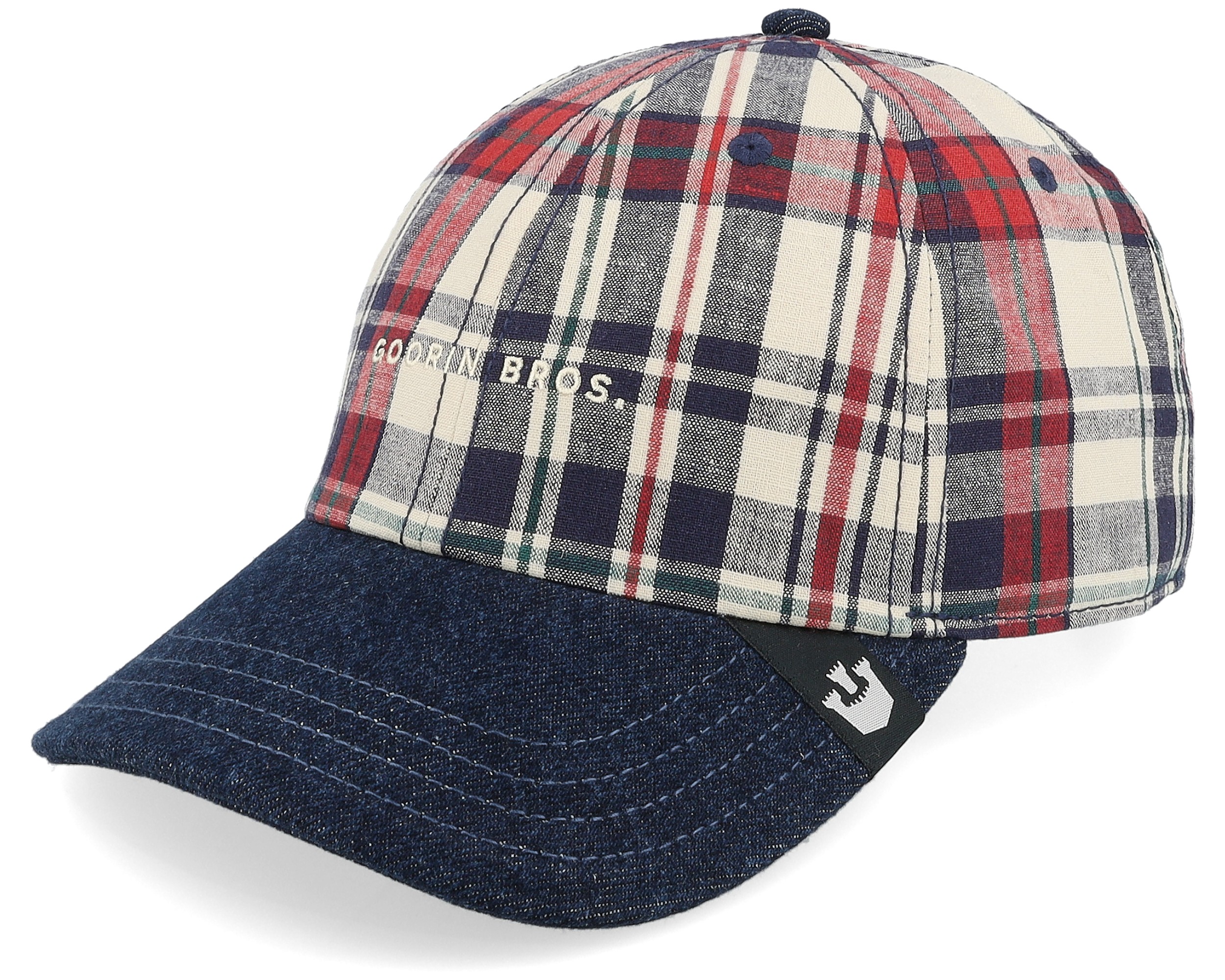 Raised In A Barn Papa Cap Madras Dad Cap - Goorin Bros. Cap | Hatstore.com