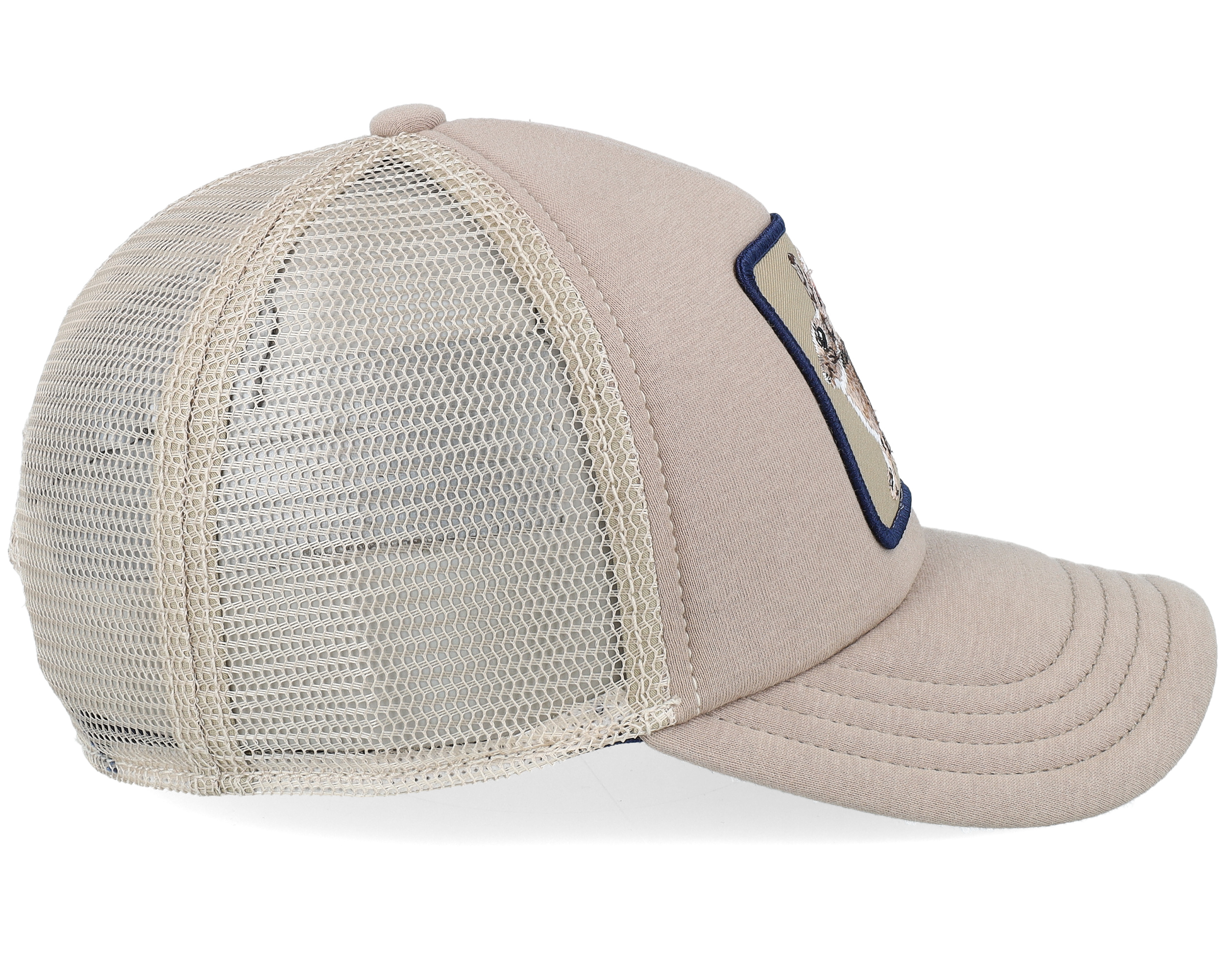 Kids Ok Zoomer Tan A-Frame Trucker - Goorin Bros. Cap | Hatstore.com