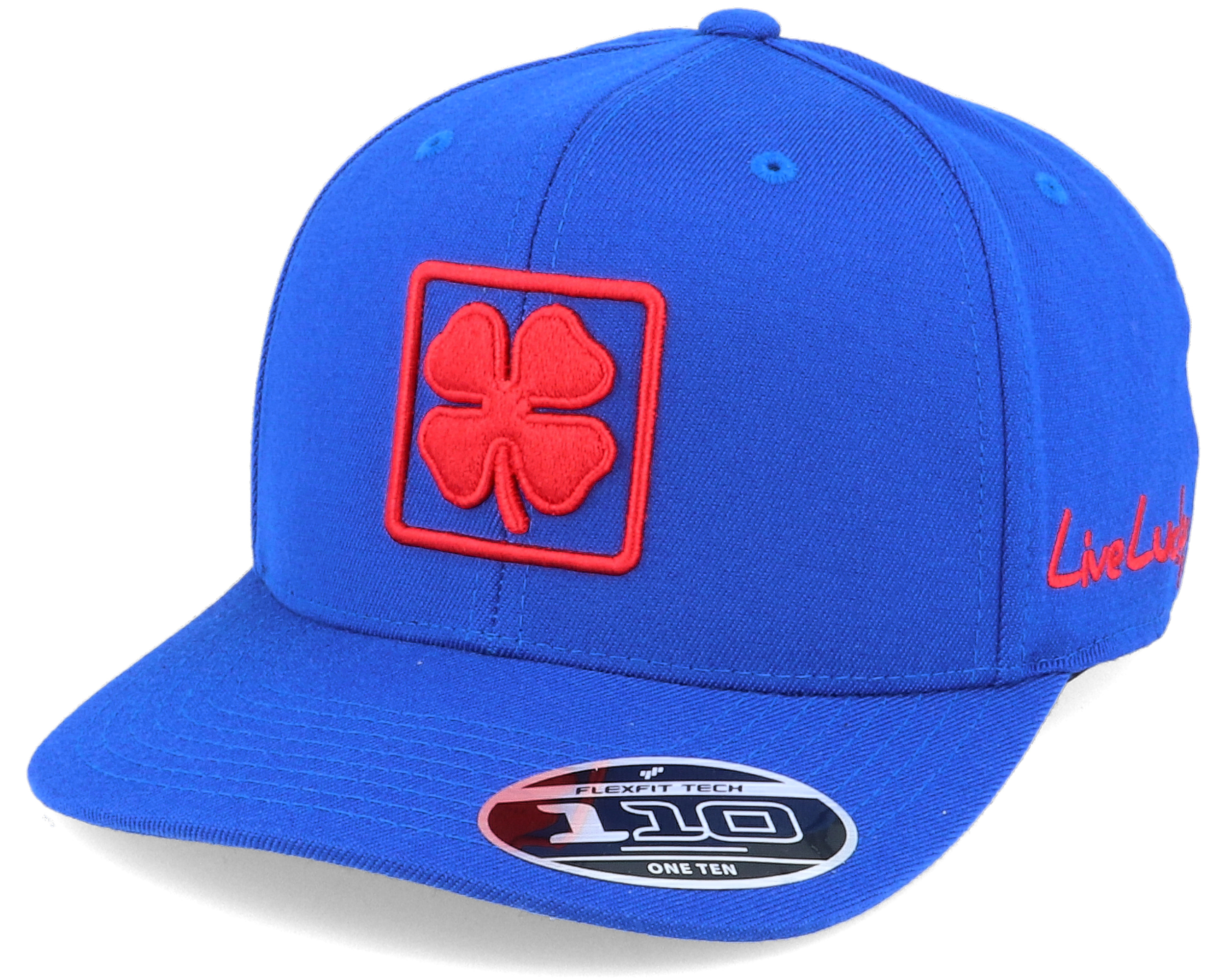 Lucky Square Flat 7 Royal/Red Trim Adjustable | Hatstoreworld.com