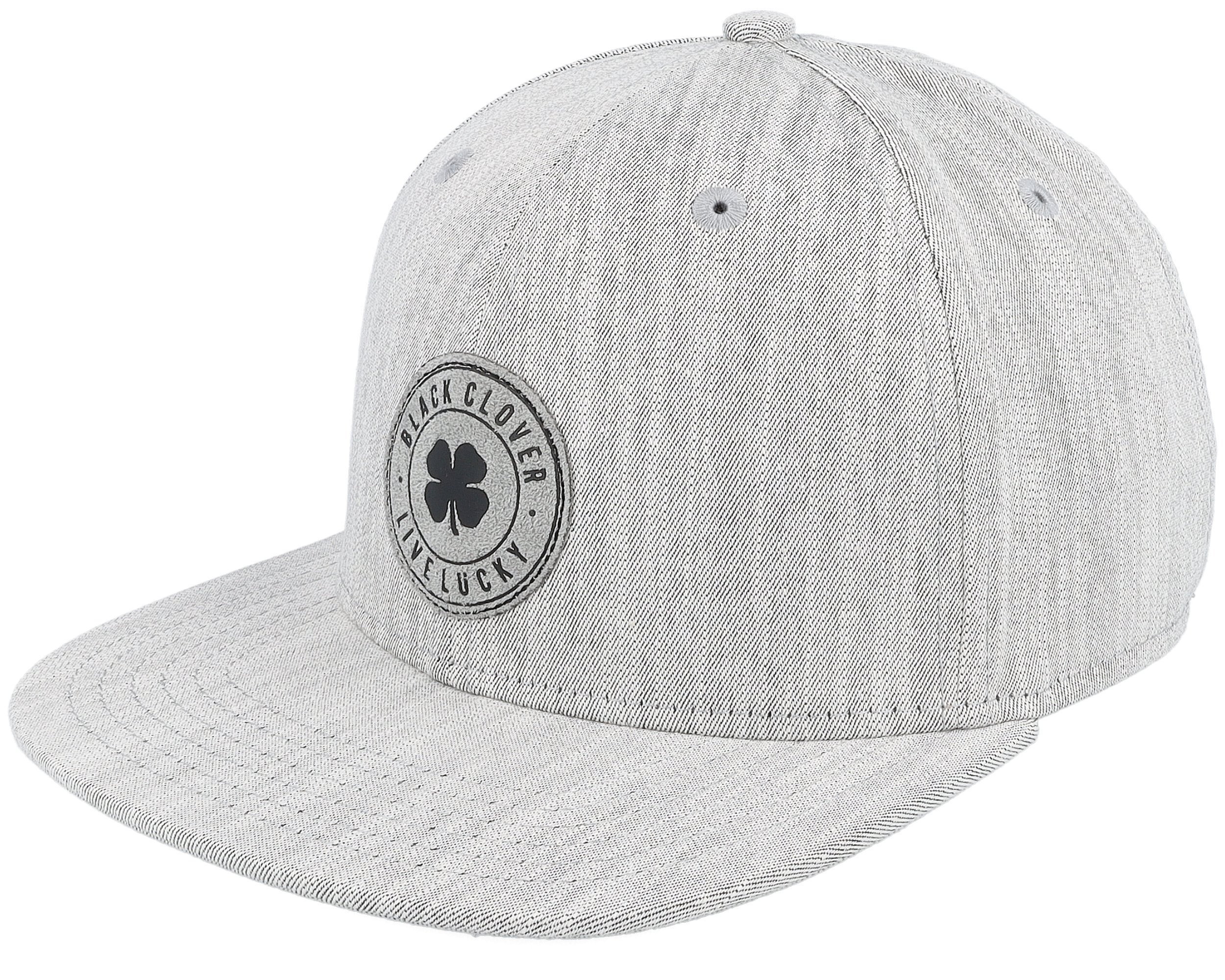 Marine Luck 6 Heather Grey Snapback - Black Clover cap | Hatstoreworld.com