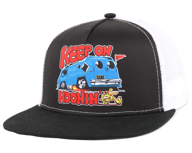 Keep On Hooning Black Trucker - Hoonigan cap | Hatstoreworld.com