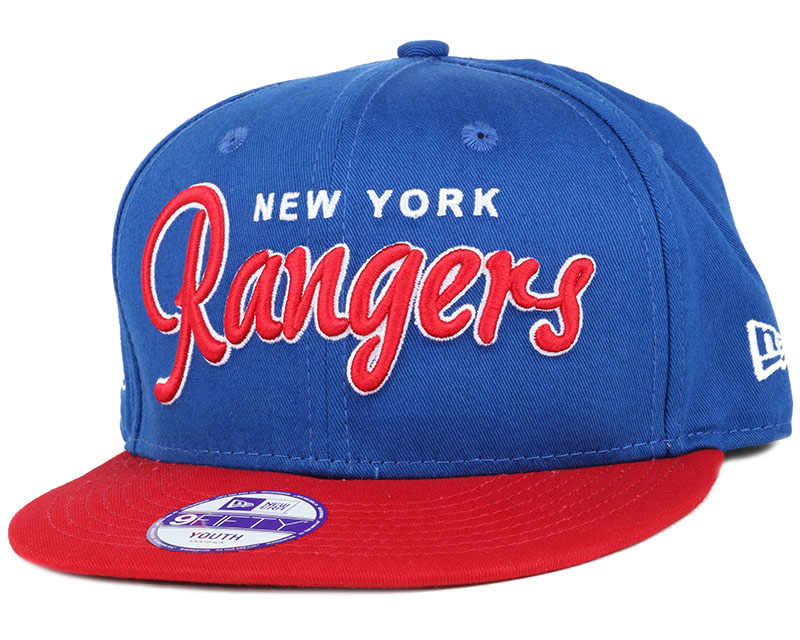 Kids NY Rangers NHL Wordmark 9Fifty Snapback | Hatstoreworld.com