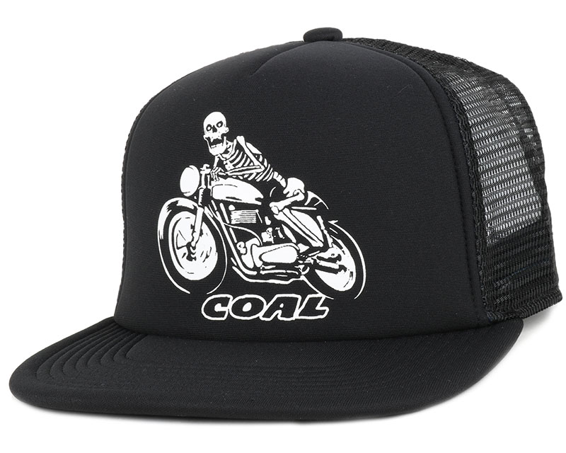 The Burnout Black Snapback - Coal cap | Hatstoreworld.com