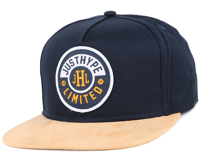 Justhype Crest Navy Snapback | Hatstoreworld.com