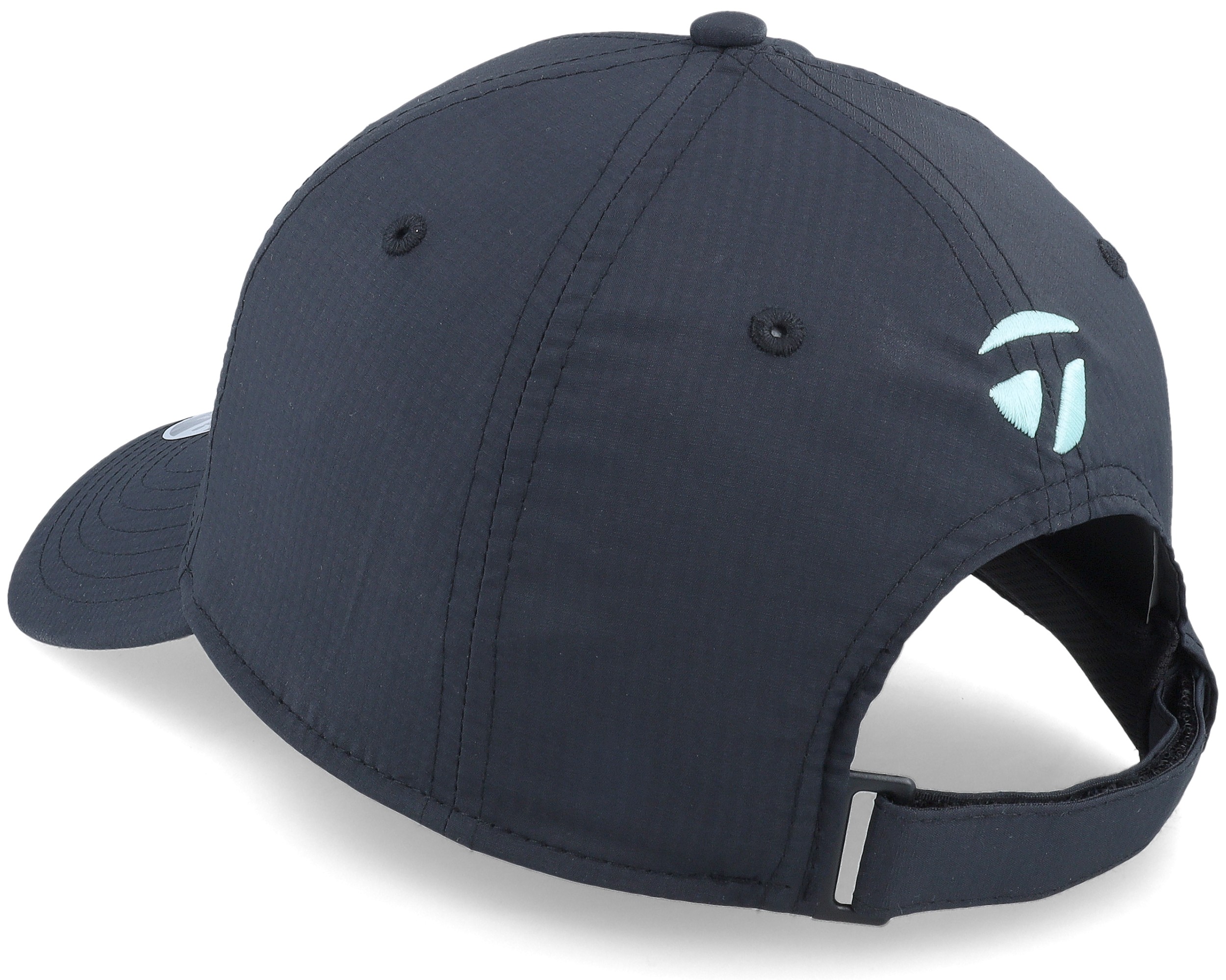 Womens Script Hat Black/Aqua Adjustable | Hatstore.fr