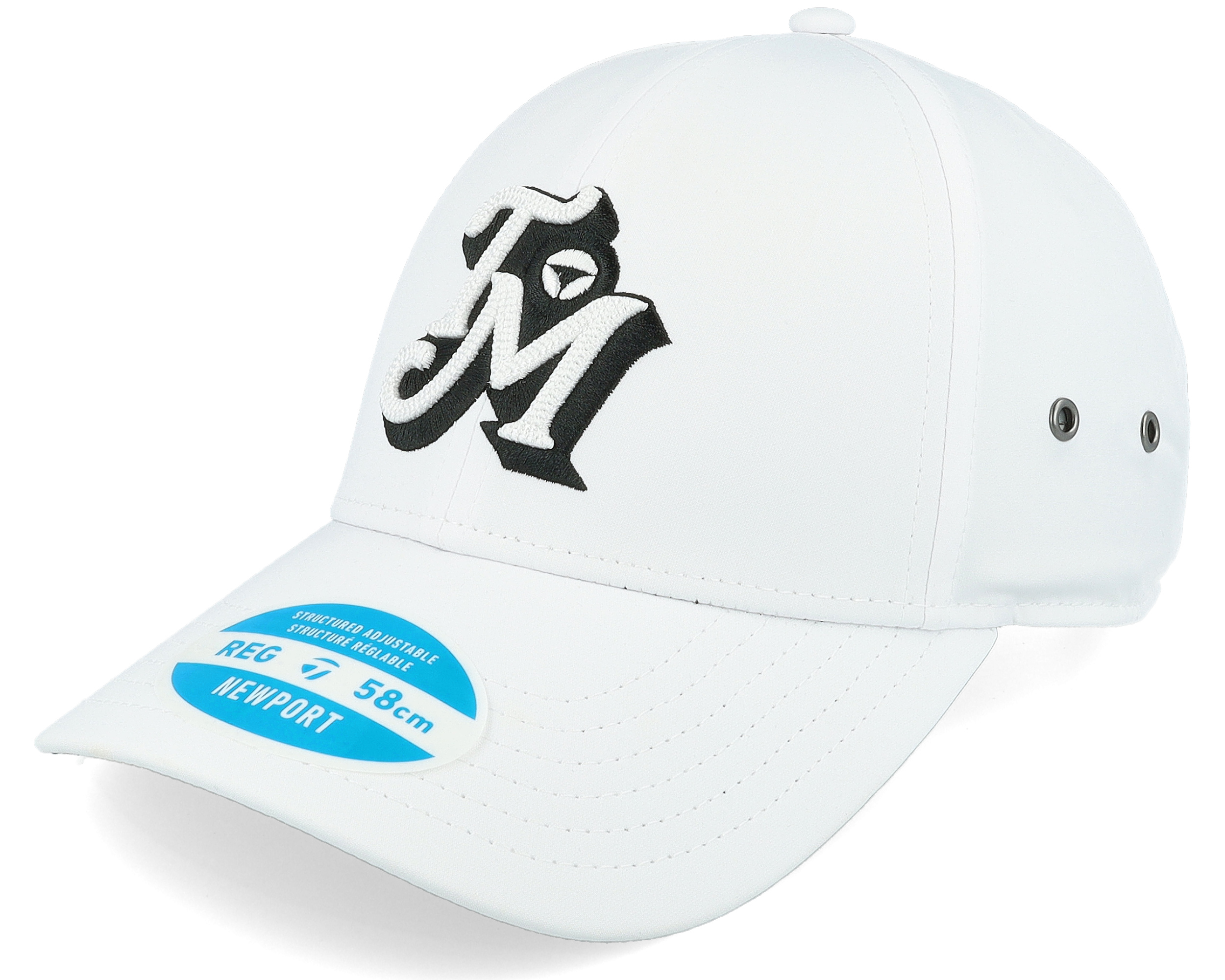 Metal Eye Lit Cap White Adjustable - Taylor Made | Hatstoreworld.com