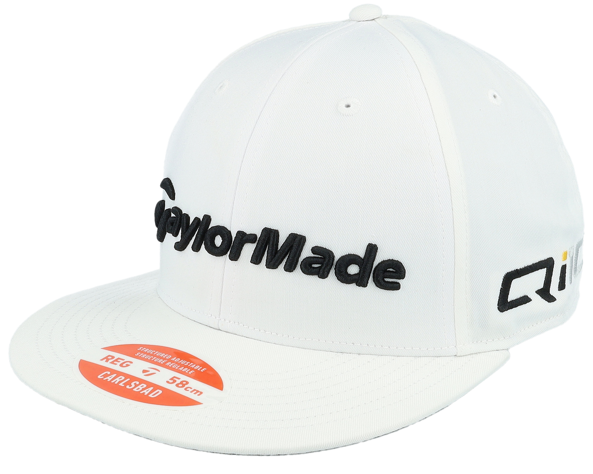 Tour Flatbill White/Black Snapback | Hatstoreworld.com