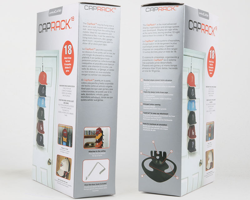 Cap Rack 18 Caps System Black | Hatstoreworld.com