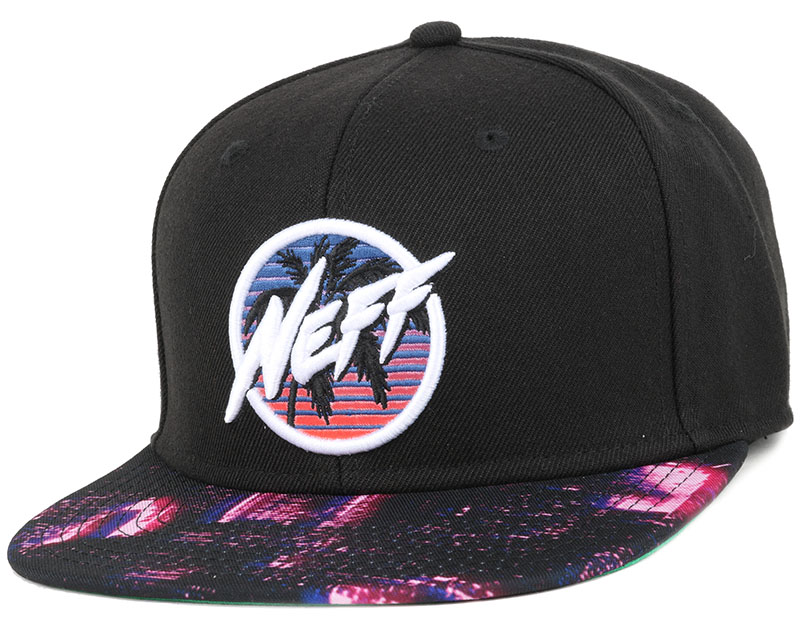 Neon City Black Snapback - Neff | Hatstoreworld.com