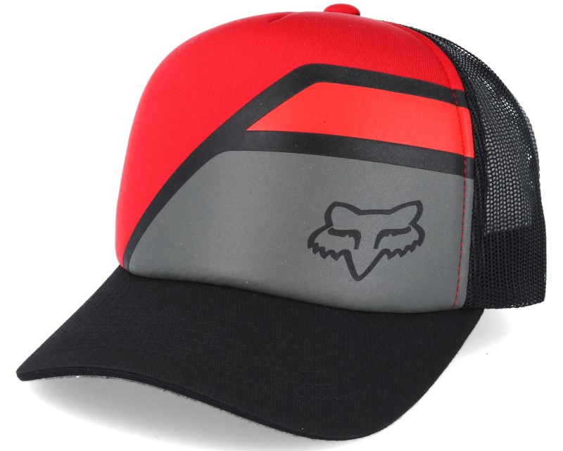 Seca Stripe Cranberry Trucker - Fox cap | Hatstoreworld.com