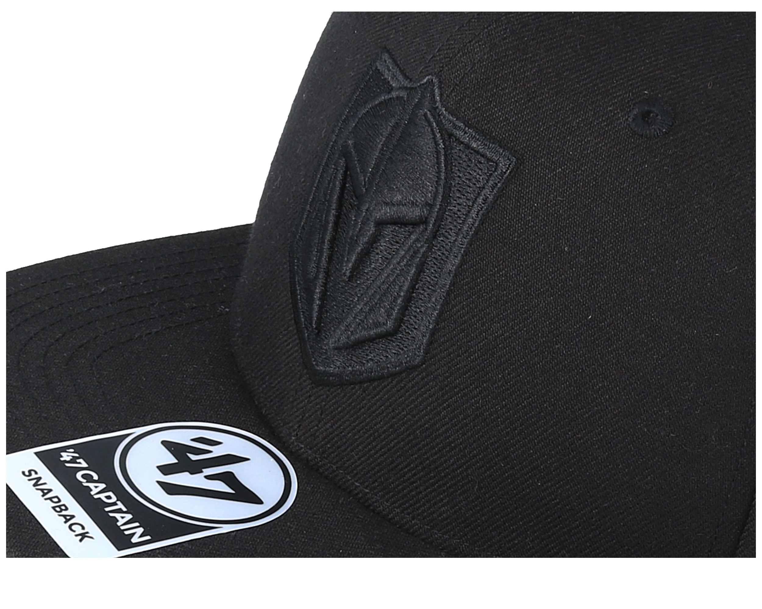 Vegas Golden Knights No Shot 47 Captain Black/Black Snapback - 47 Brand ...