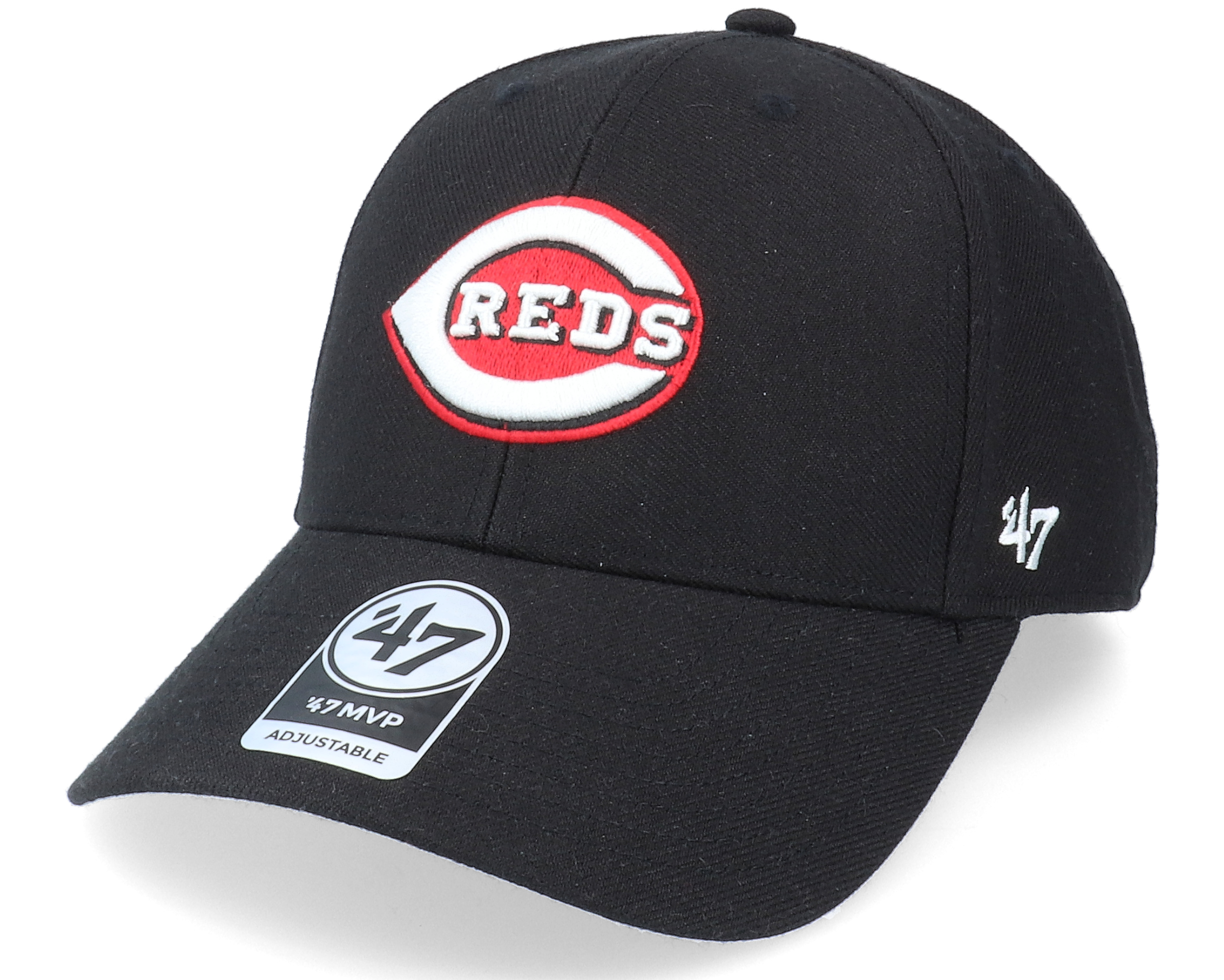 Cincinnati Reds Mvp Black Adjustable | Hatstoreworld.com