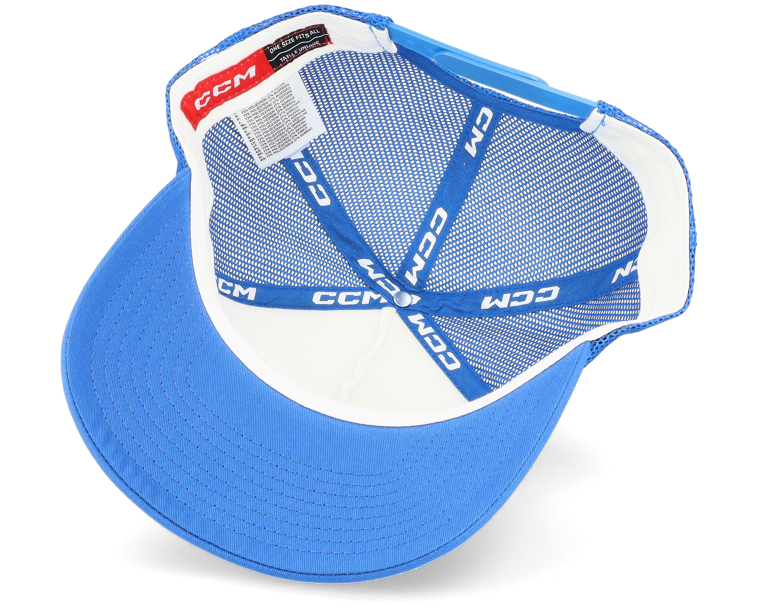 Vintage Jofa Meshback White/Blue Trucker - CCM cap | Hatstoreworld.com