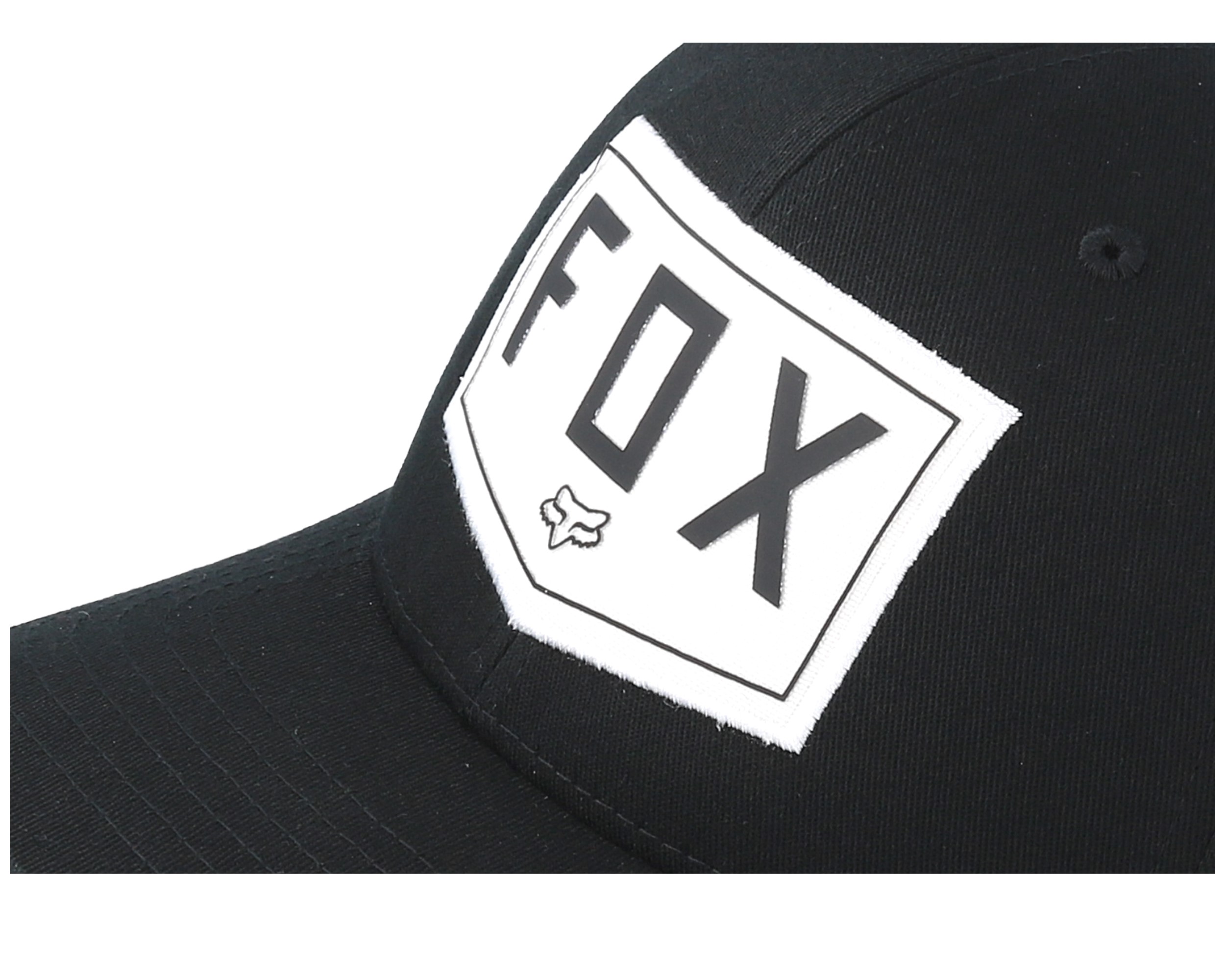 Shield Black/White Flexfit - Fox cap | Hatstoreworld.com