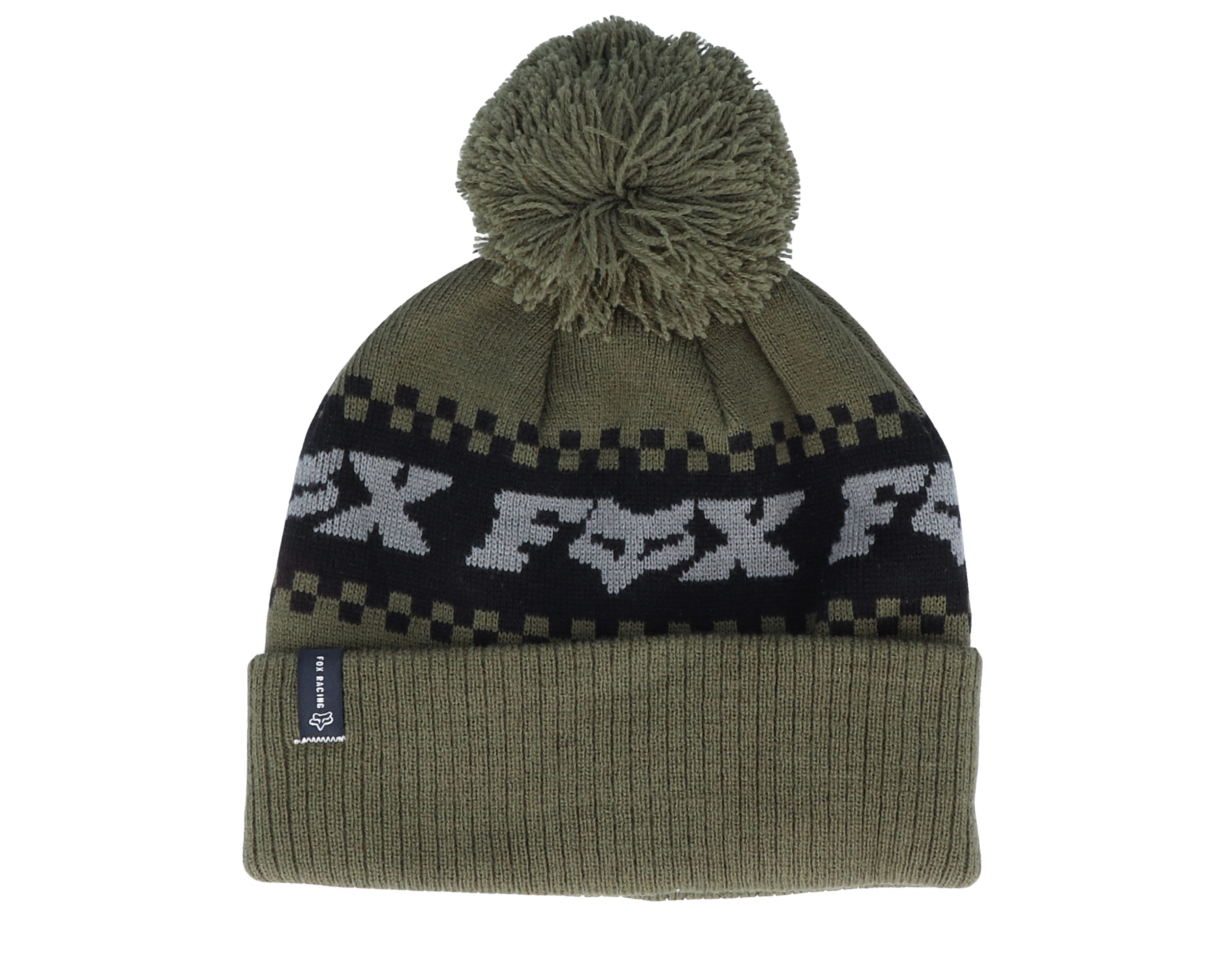 Overkill Olive Green/Black Pom - Fox | Hatstoreworld.com