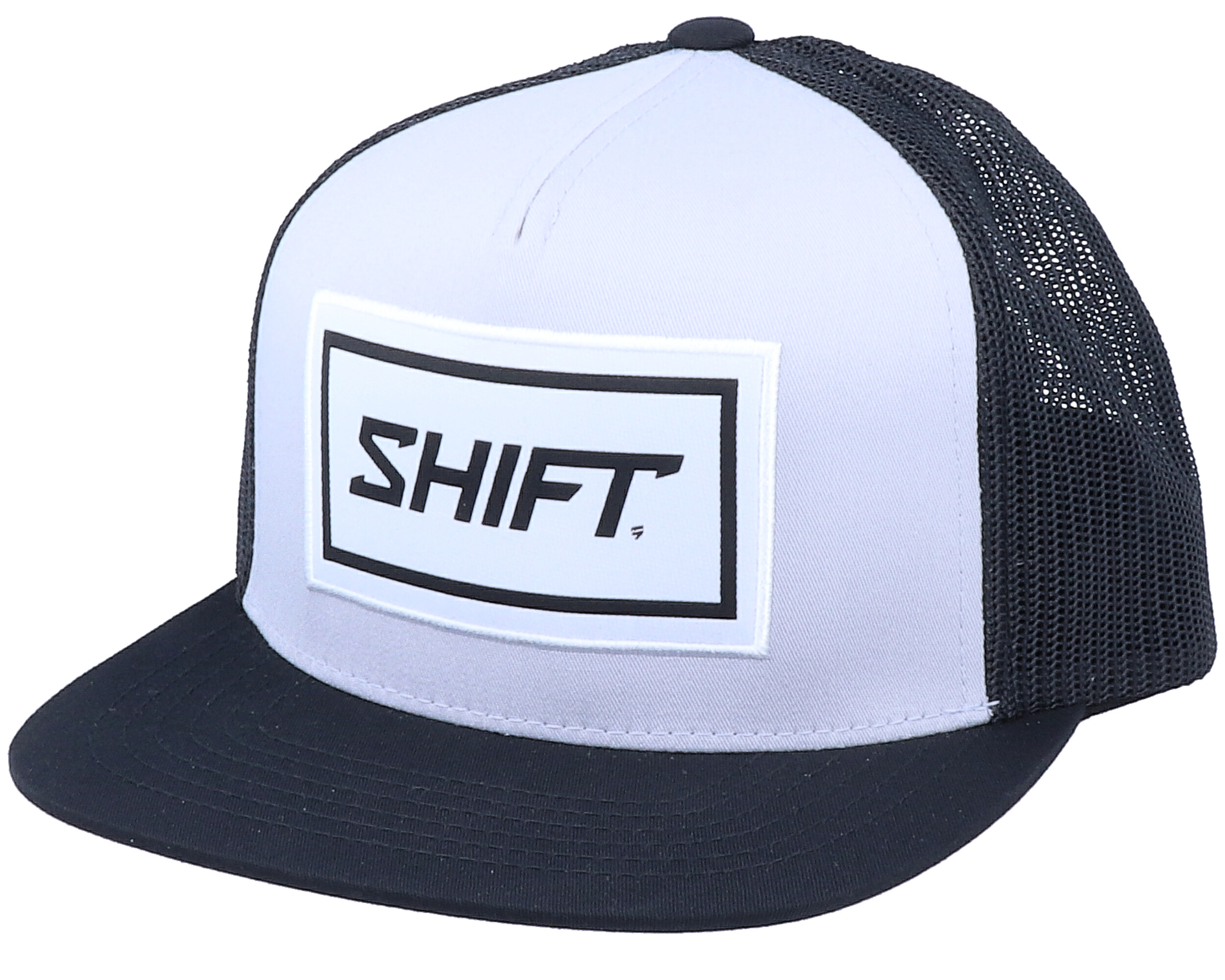 Wordmark Light Grey/Black Trucker - Shift cap | Hatstoreworld.com