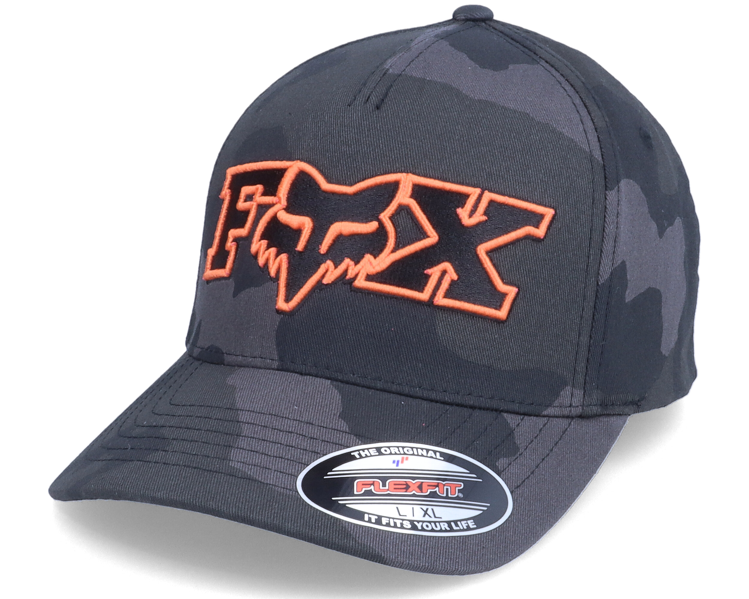 Ellipsoid Hat Black Camo Flexfit | Hatstoreworld.com