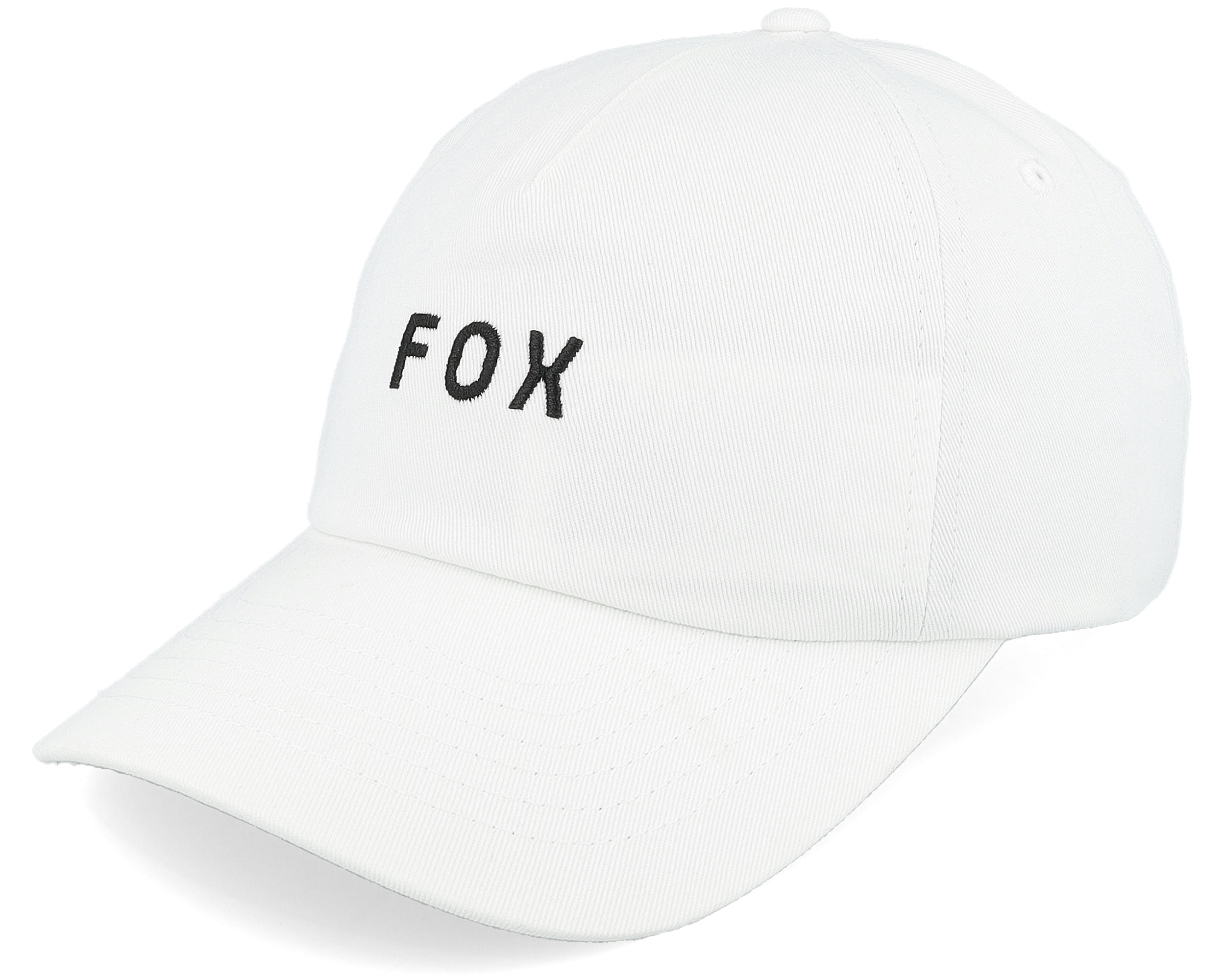 Womens Wordmark White Dad Cap - Fox | Hatstoreworld.com
