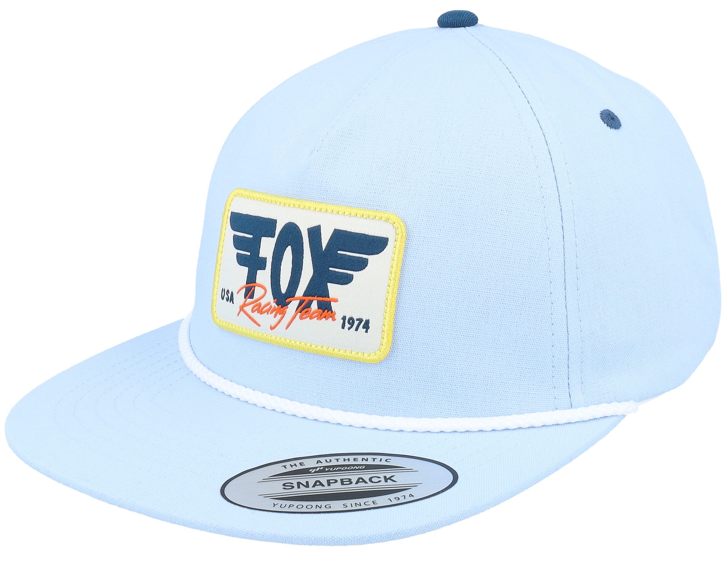 W Winged Hat Pl Blue Snapback | Hatstoreworld.com