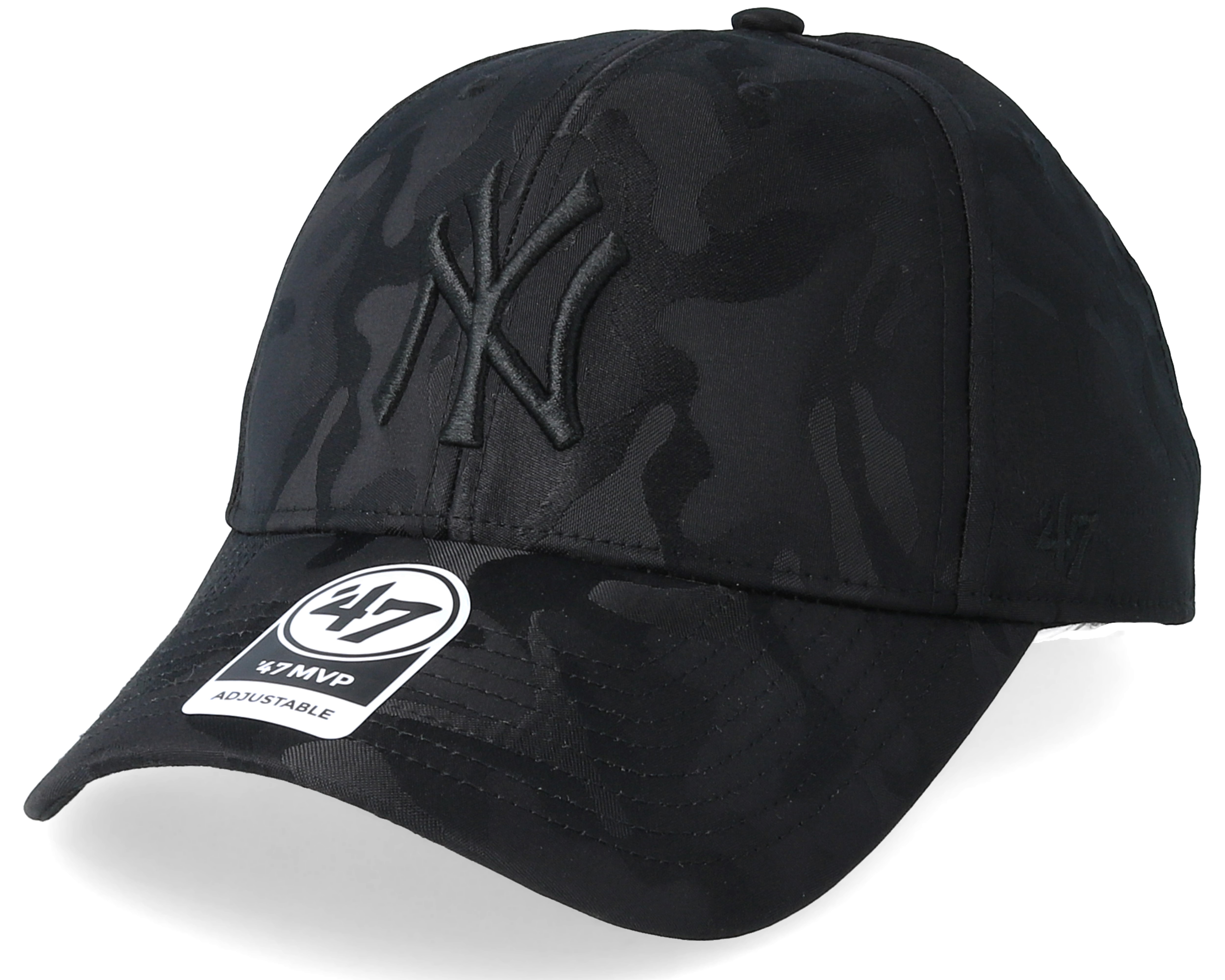 New York Yankees Jigsaw Black/Black Camo Adjustable | Hatstoreworld.com