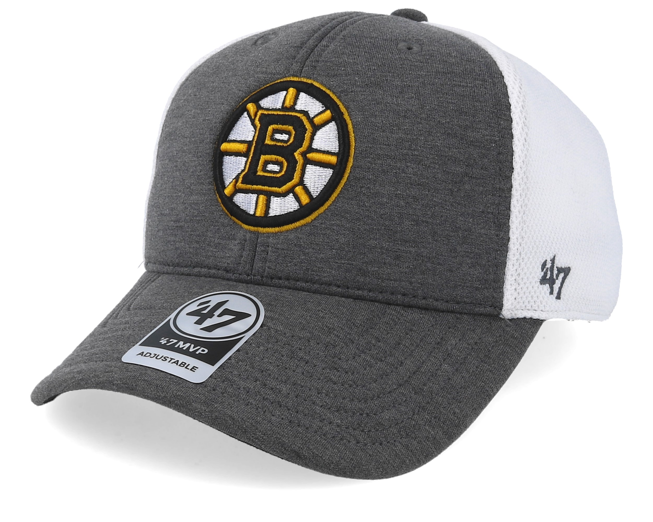 Boston Bruins Haskell 47 Mvp Charcoal/White Adjustable | Hatstoreworld.com