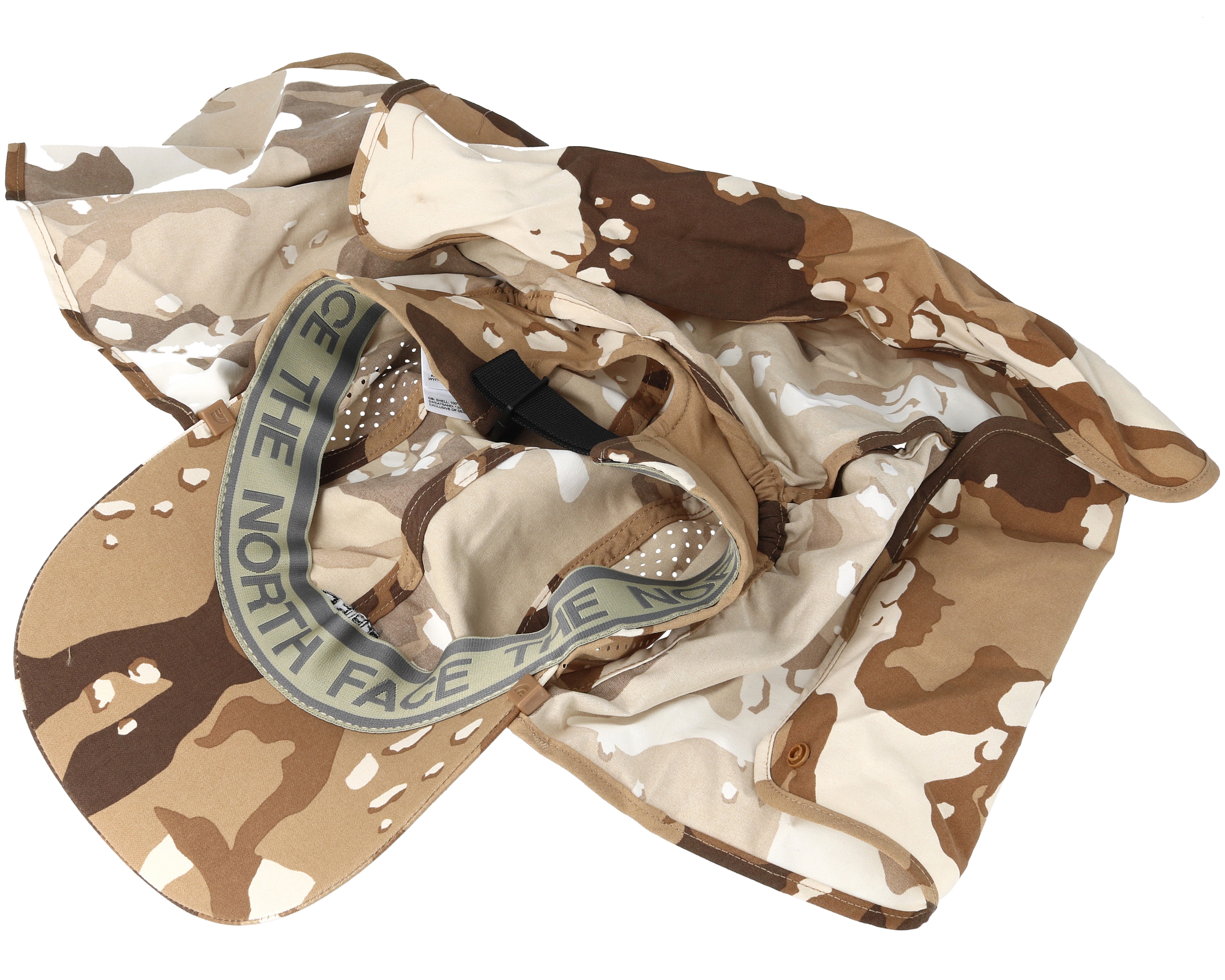 Sun Shield Ball Cap Moab Khaki Camo Earflap/Adjustable | Hatstoreworld.com