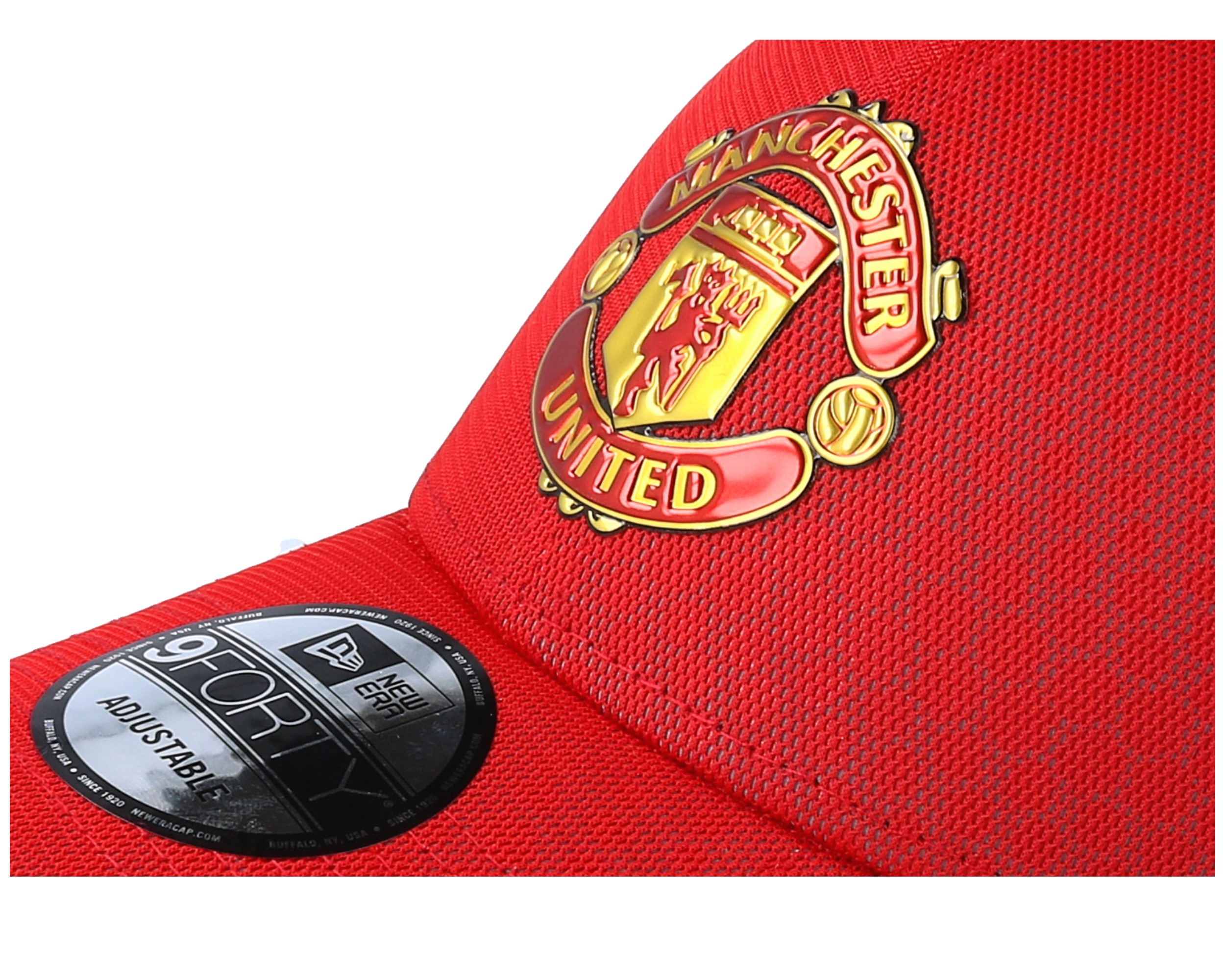Manchester United Hex Pattern 9Forty Red Adjustable | Hatstoreworld.com