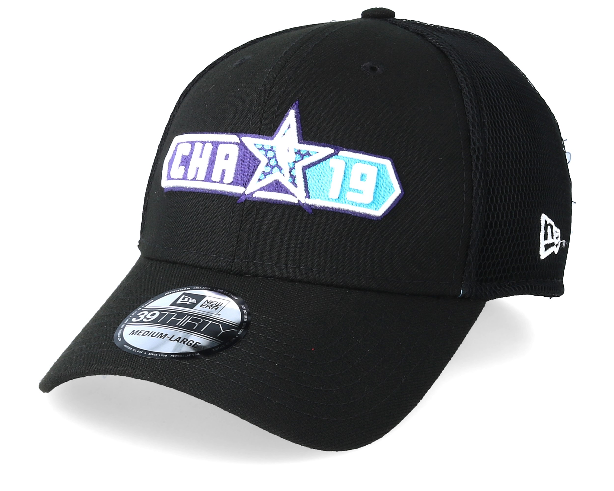 NBA All Stars 39Thirty Wordmark Neo Mesh Black Flexfit | Hatstoreworld.com