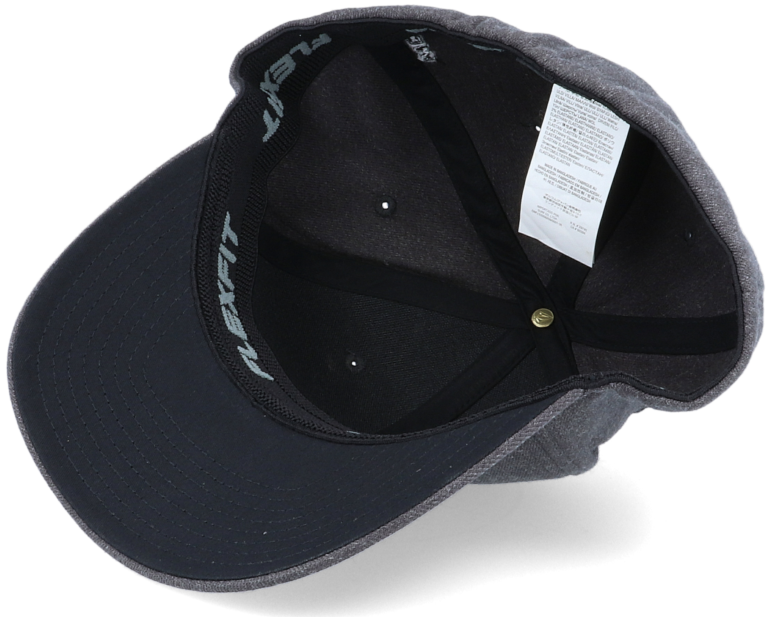 Full Stone Xfit Dark Charcoal Flexfit - Volcom cap | Hatstoreworld.com