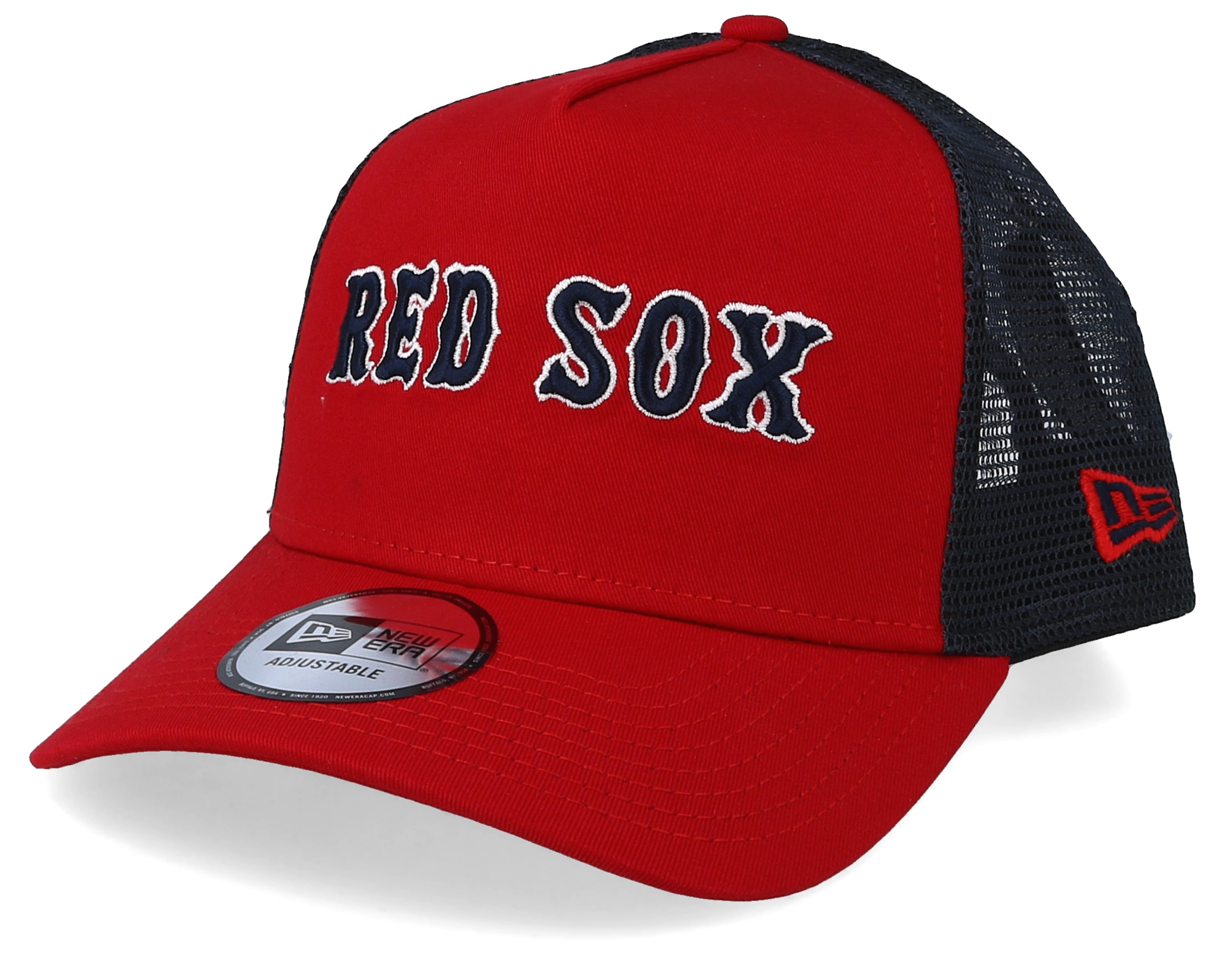 Boston Red Sox Reverse Team Red/Black Trucker | Hatstoreworld.com
