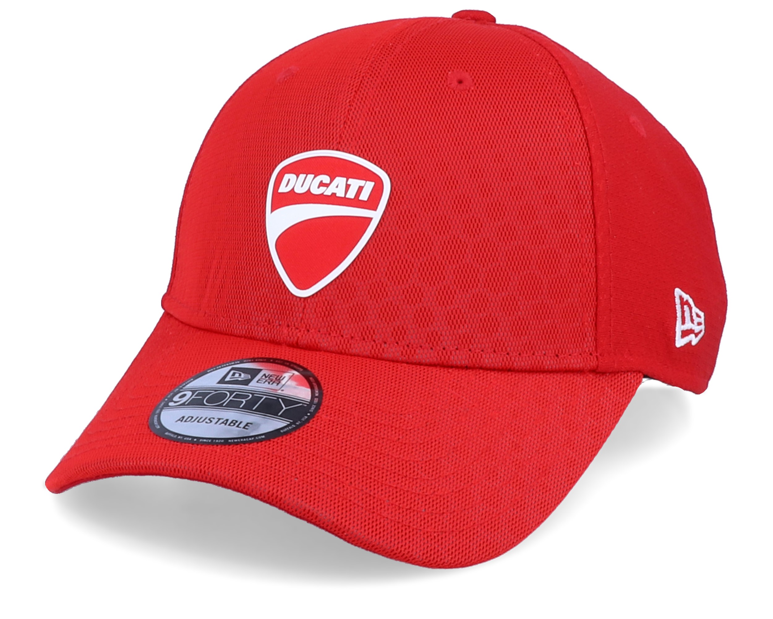 Ducati FA19 HEX Pattern Red Adjustable - New Era | Hatstoreworld.com
