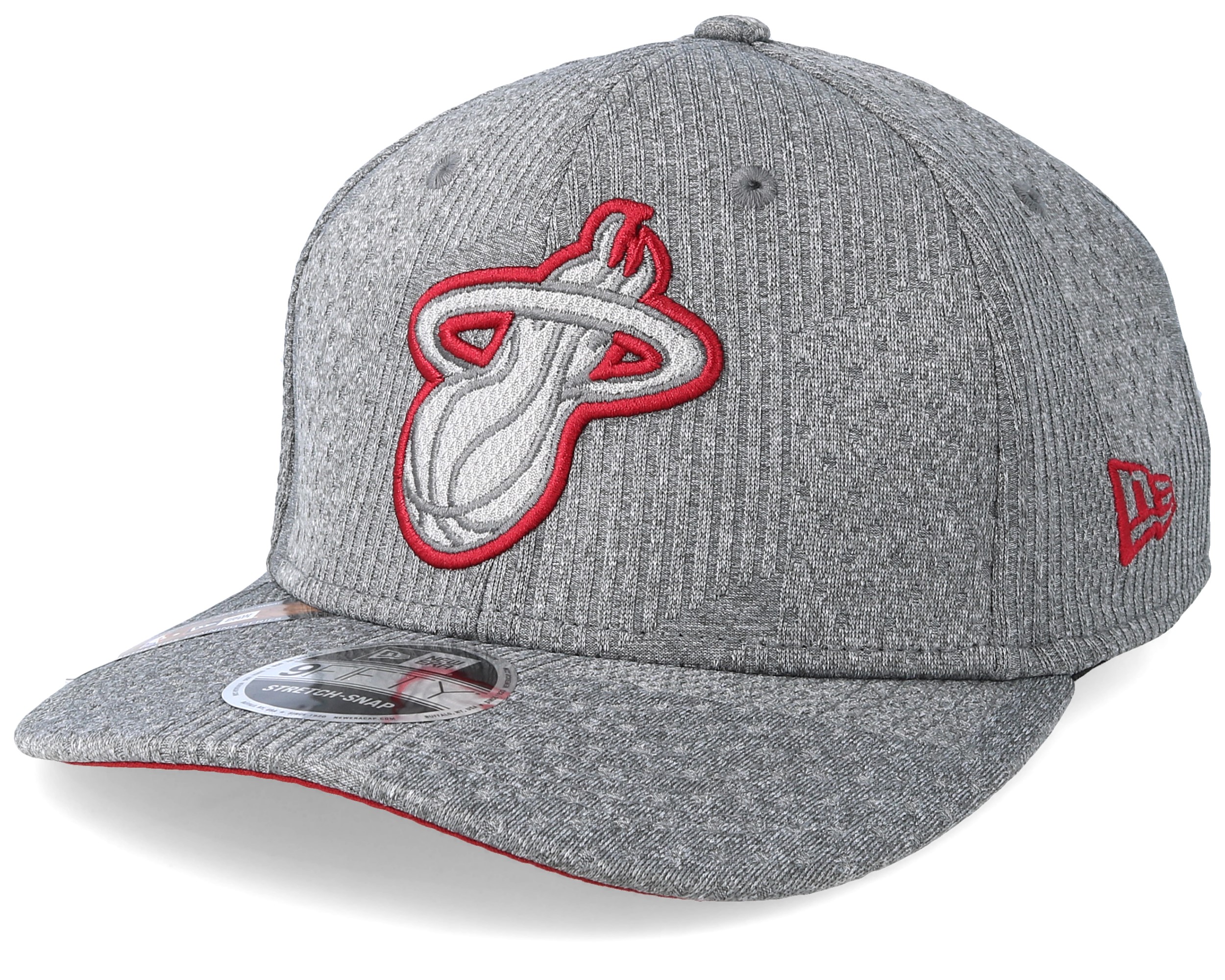 Miami Heat Training Series 9Fifty Stretch-Snap Dark Grey/Red Snapback ...
