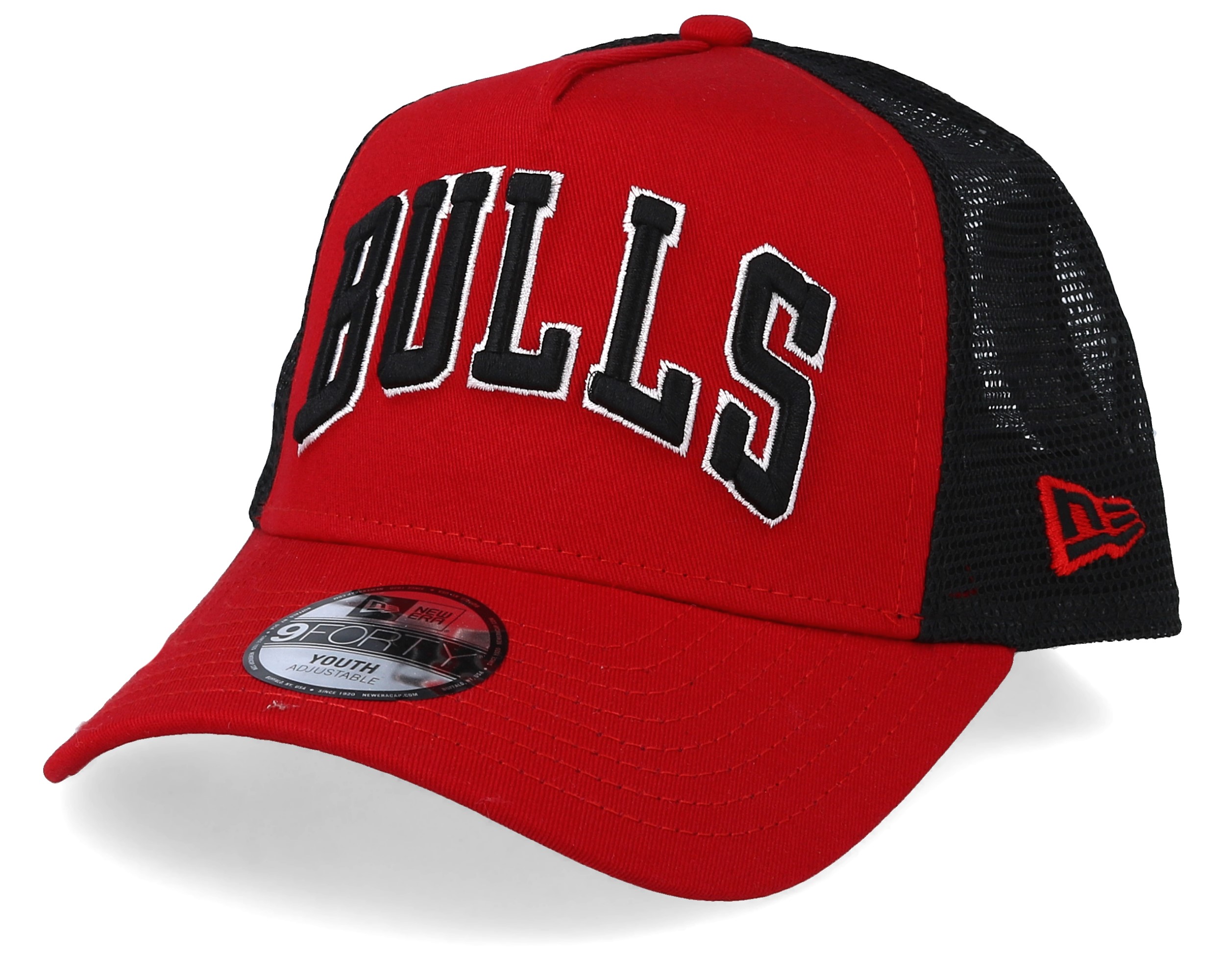Kids Chicago Bulls Reverse Team Red/Black Trucker | Hatstoreworld.com