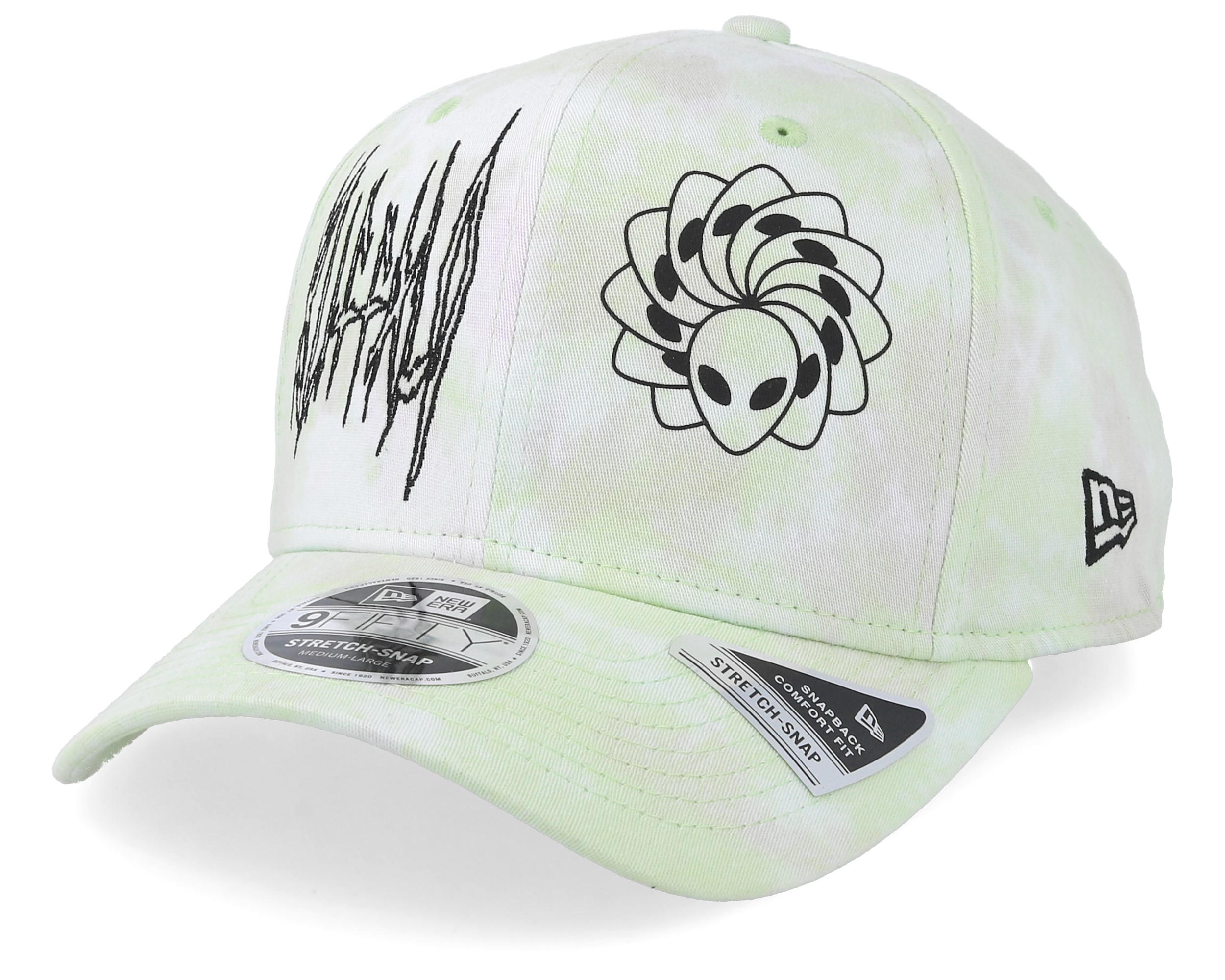 Hard Bootleg 9Fifty Stretch Snap Cyber Green Adjustable - New Era Cap ...