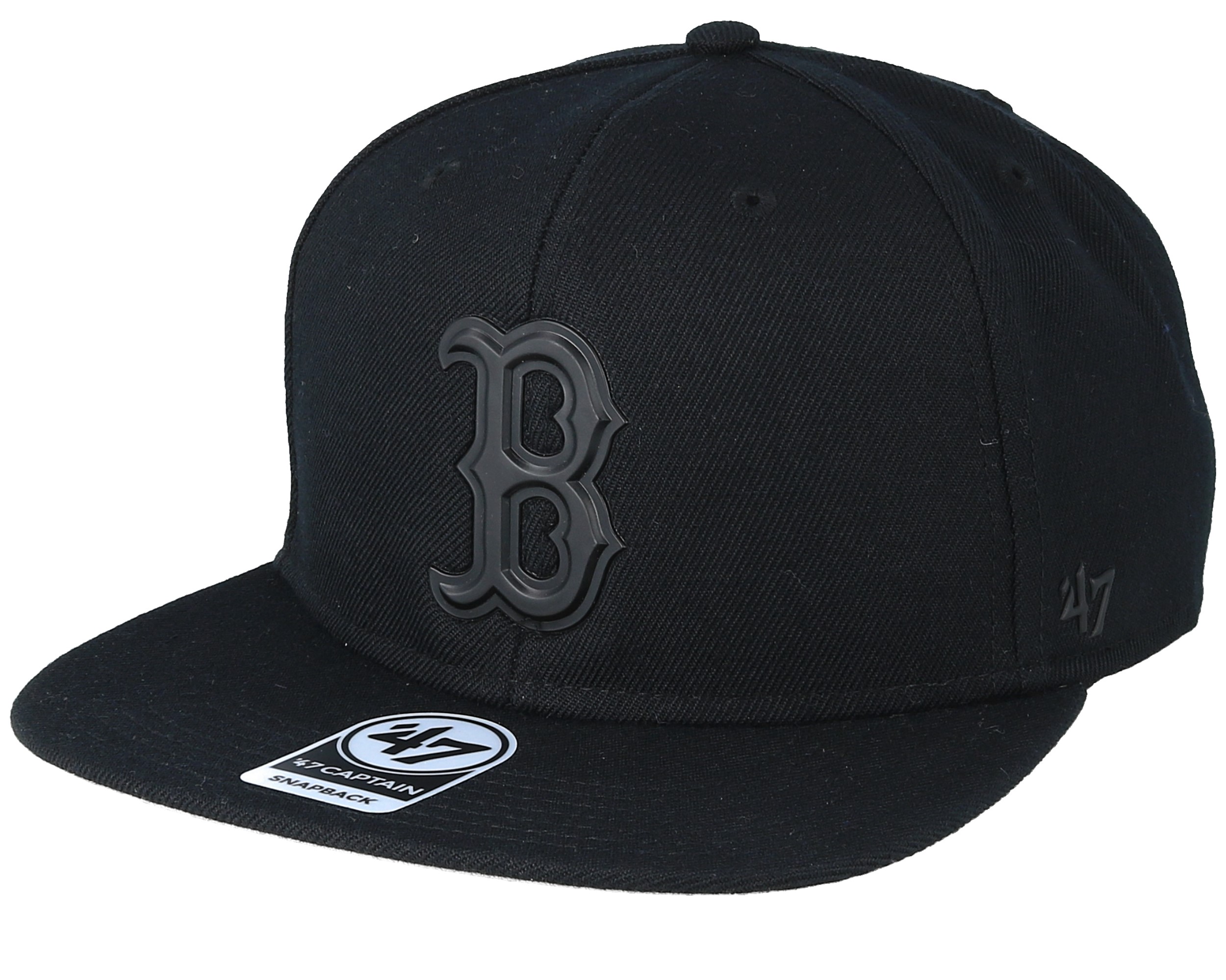 Boston Red Sox 47 Captain Wool Black/Matte Black Snapback ...
