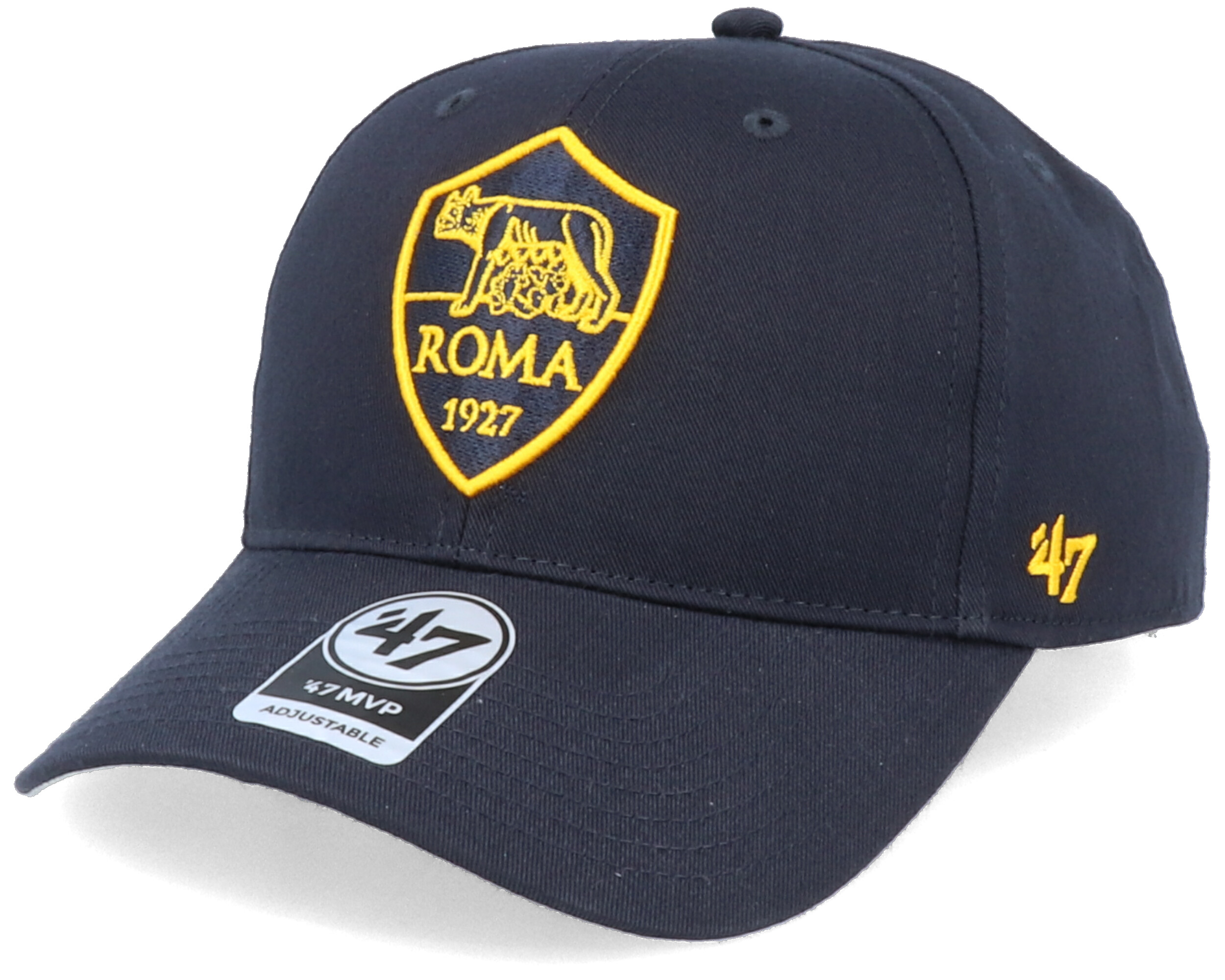 AS Roma Raised Basic Mvp Navy/Yellow Adjustable - 47 Brand cap ...