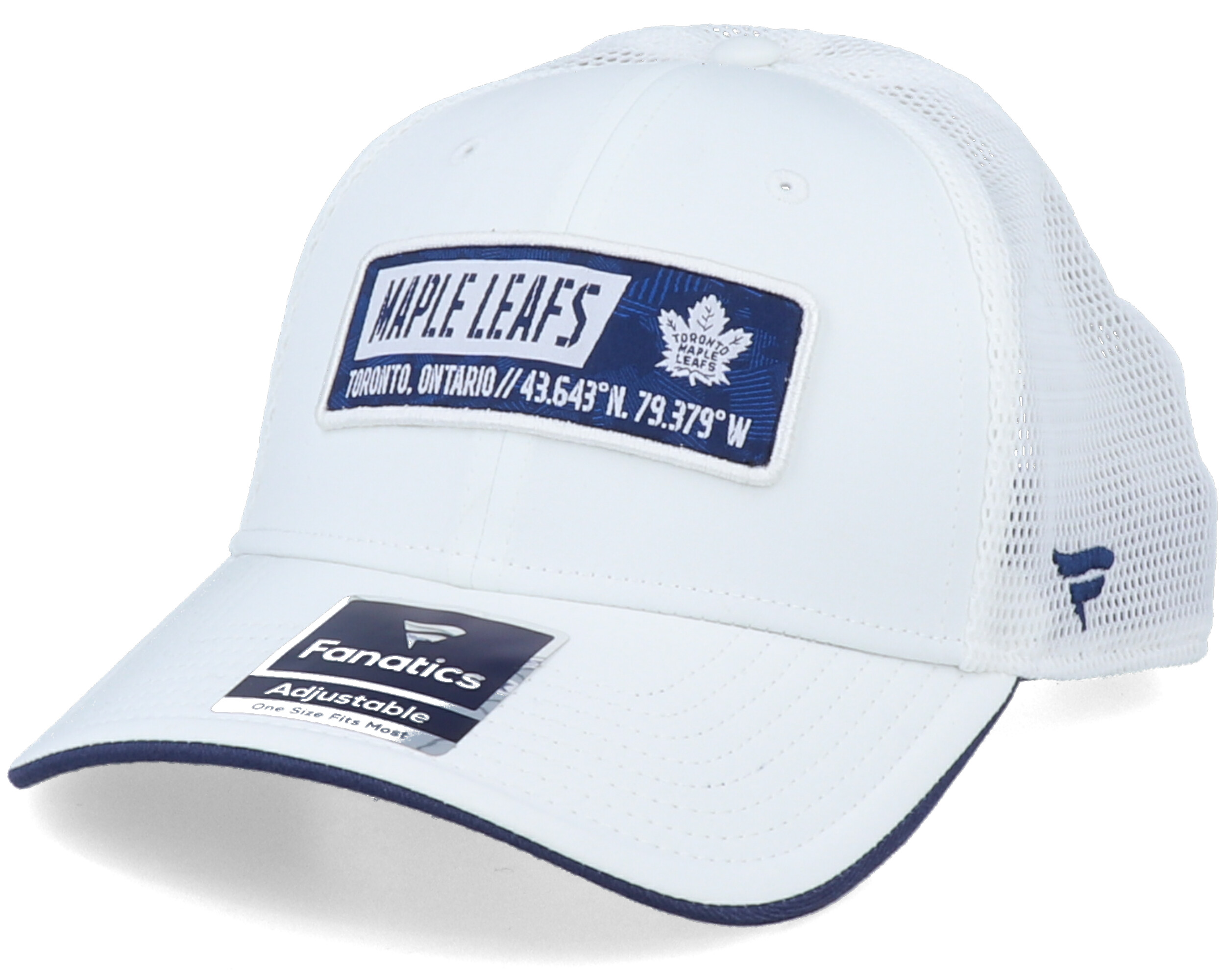 Toronto Maple Leafs Iconic Defender White Trucker - Fanatics Cap ...