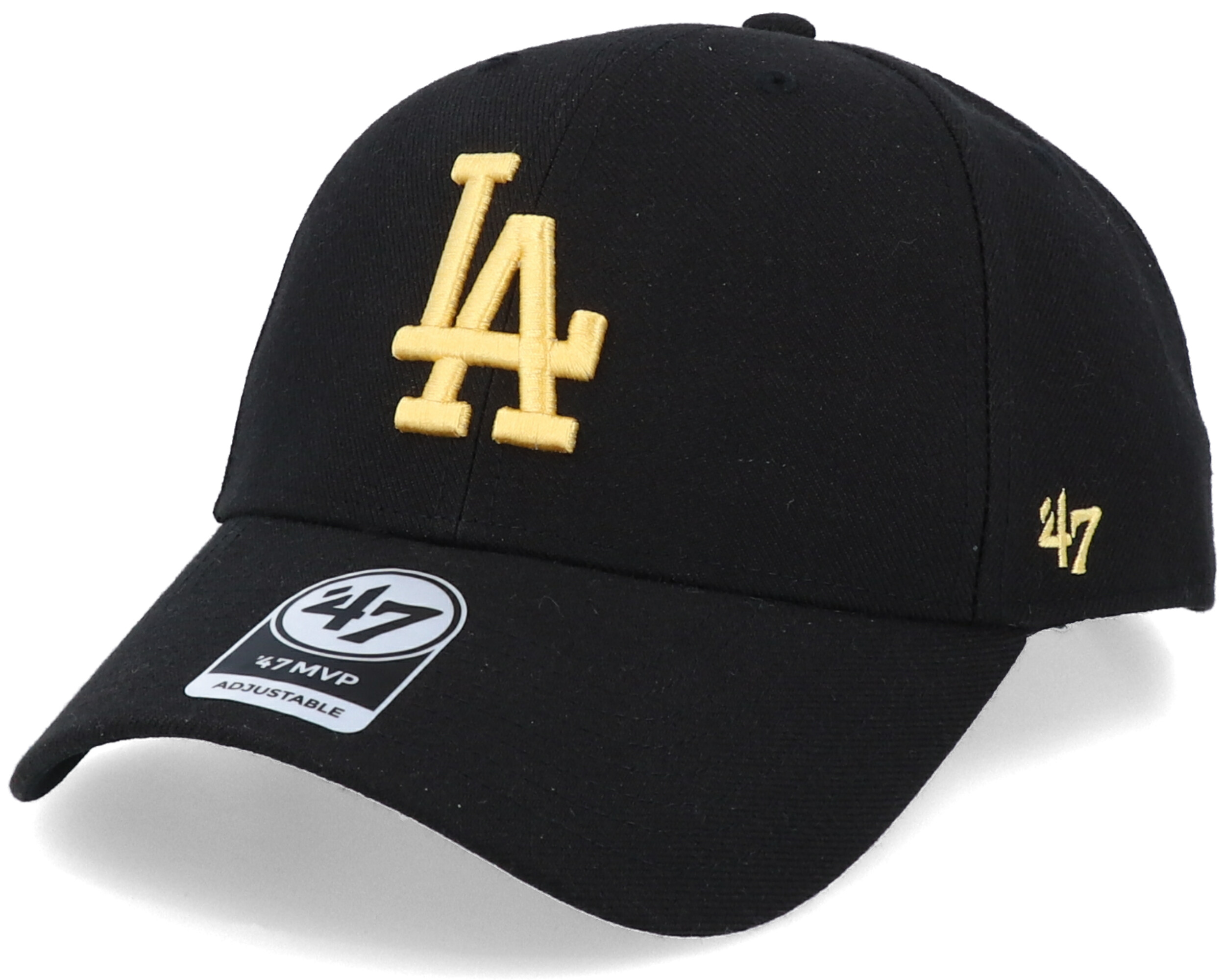 Los Angeles Dodgers Mvp Black/Gold Adjustable | Hatstoreworld.com