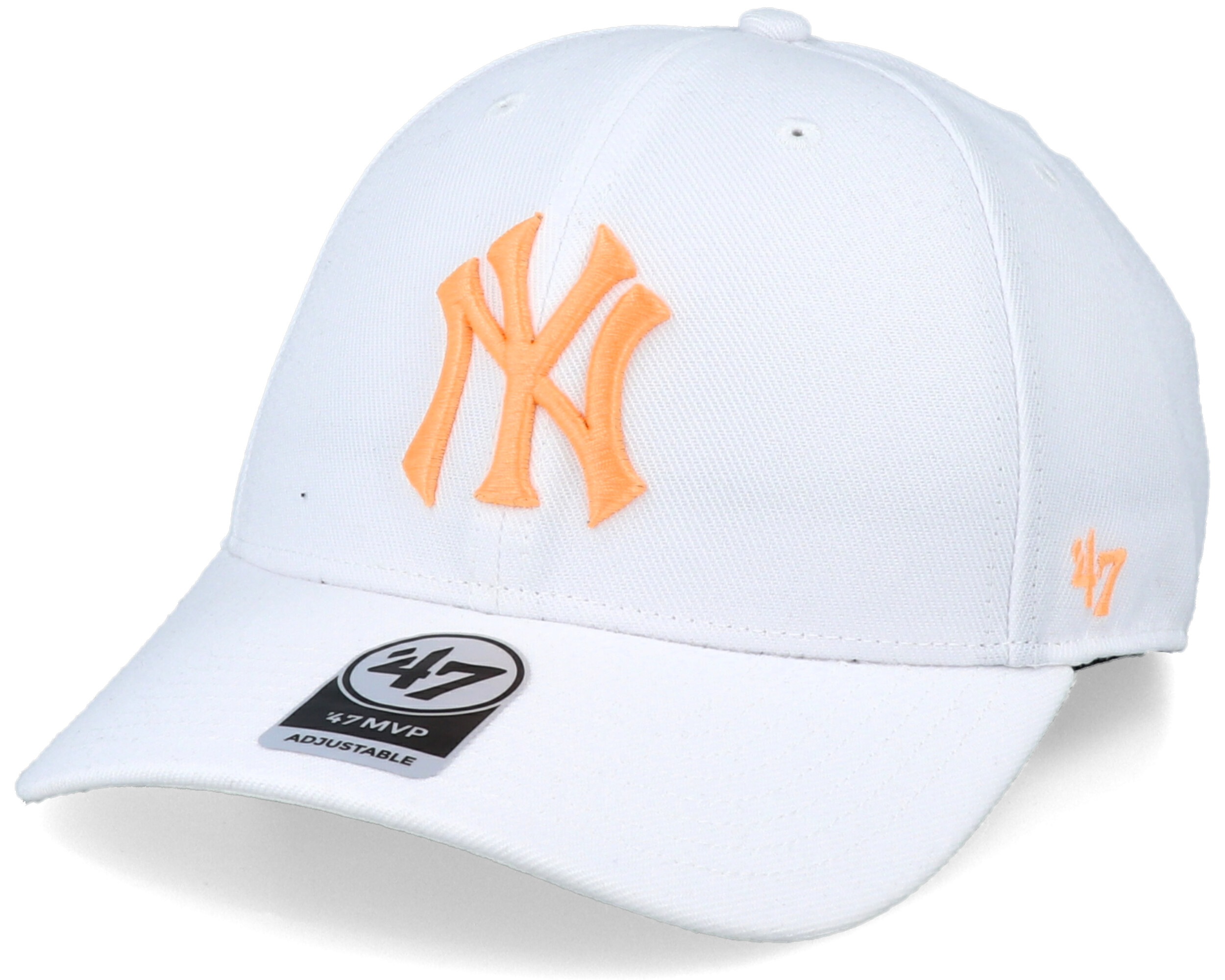 New York Yankees Mvp White/Pastel Peach Adjustable - 47 Brand ...