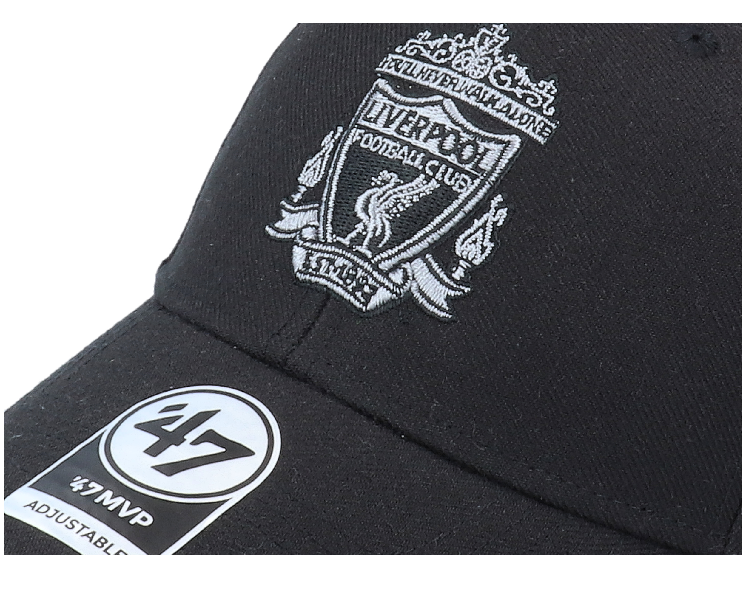Liverpool FC Mvp Black Adjustable - 47 Brand cap | Hatstoreworld.com