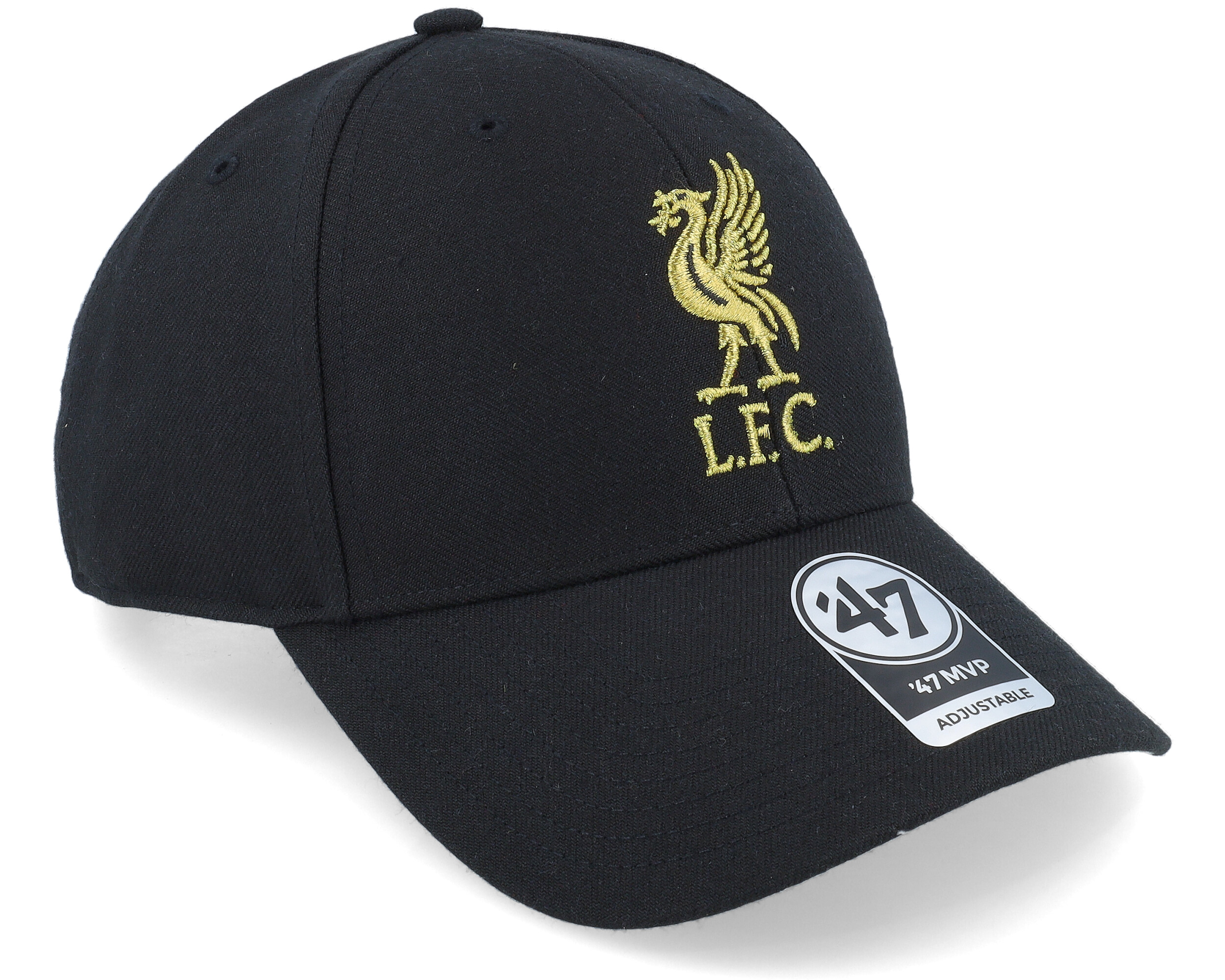 Liverpool Exclusive Metallic Mvp Black/Gold Adjustable - 47 Brand cap ...