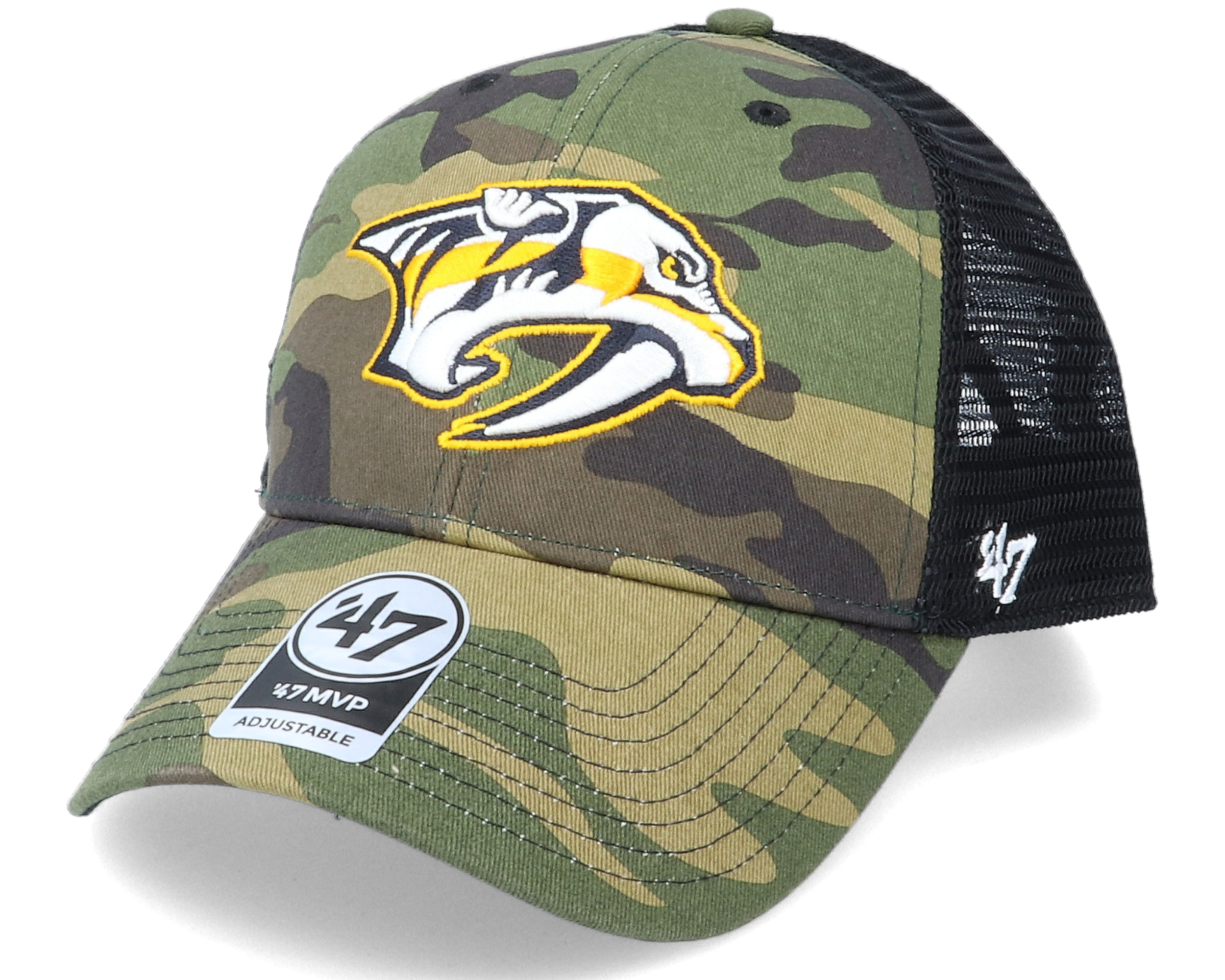 Nashville Predators Camo Branson Mvp Green Camo/Black Trucker ...