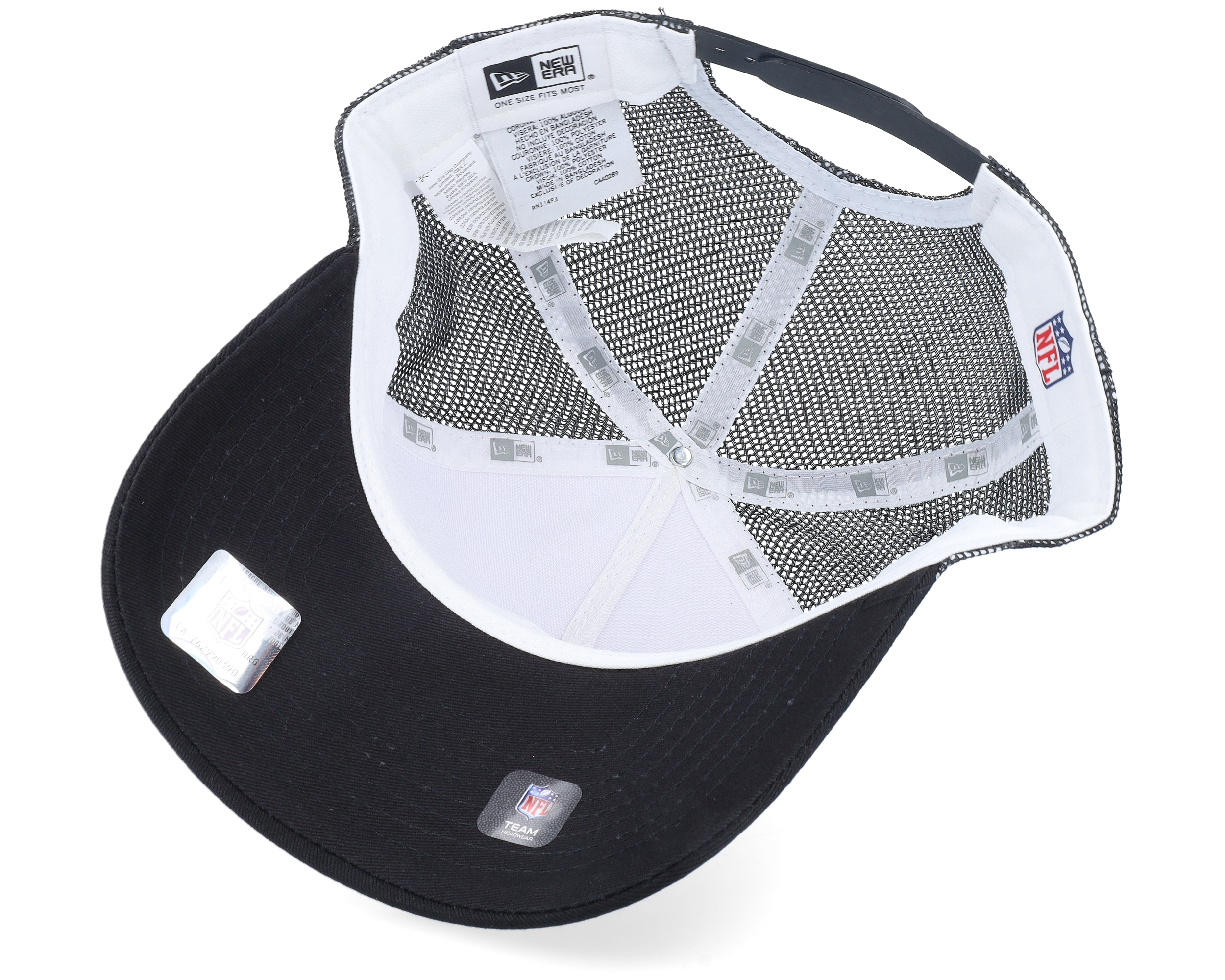 Las Vegas Raiders Colour Block White/Black Trucker - New Era cap ...